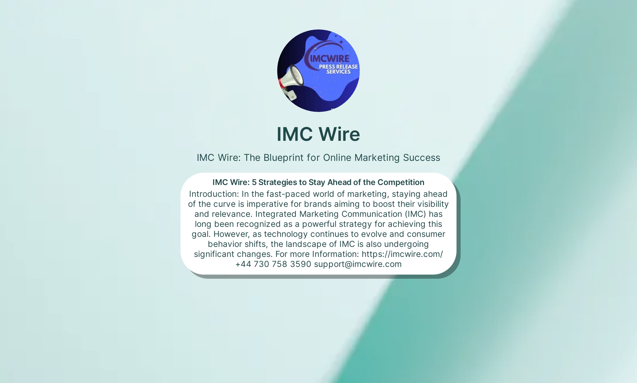 IMC Wire's Flowpage
