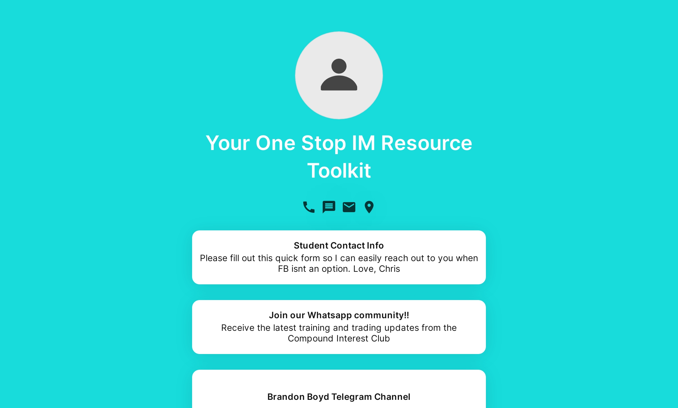 Your One Stop IM Resource Toolkit's Flowpage