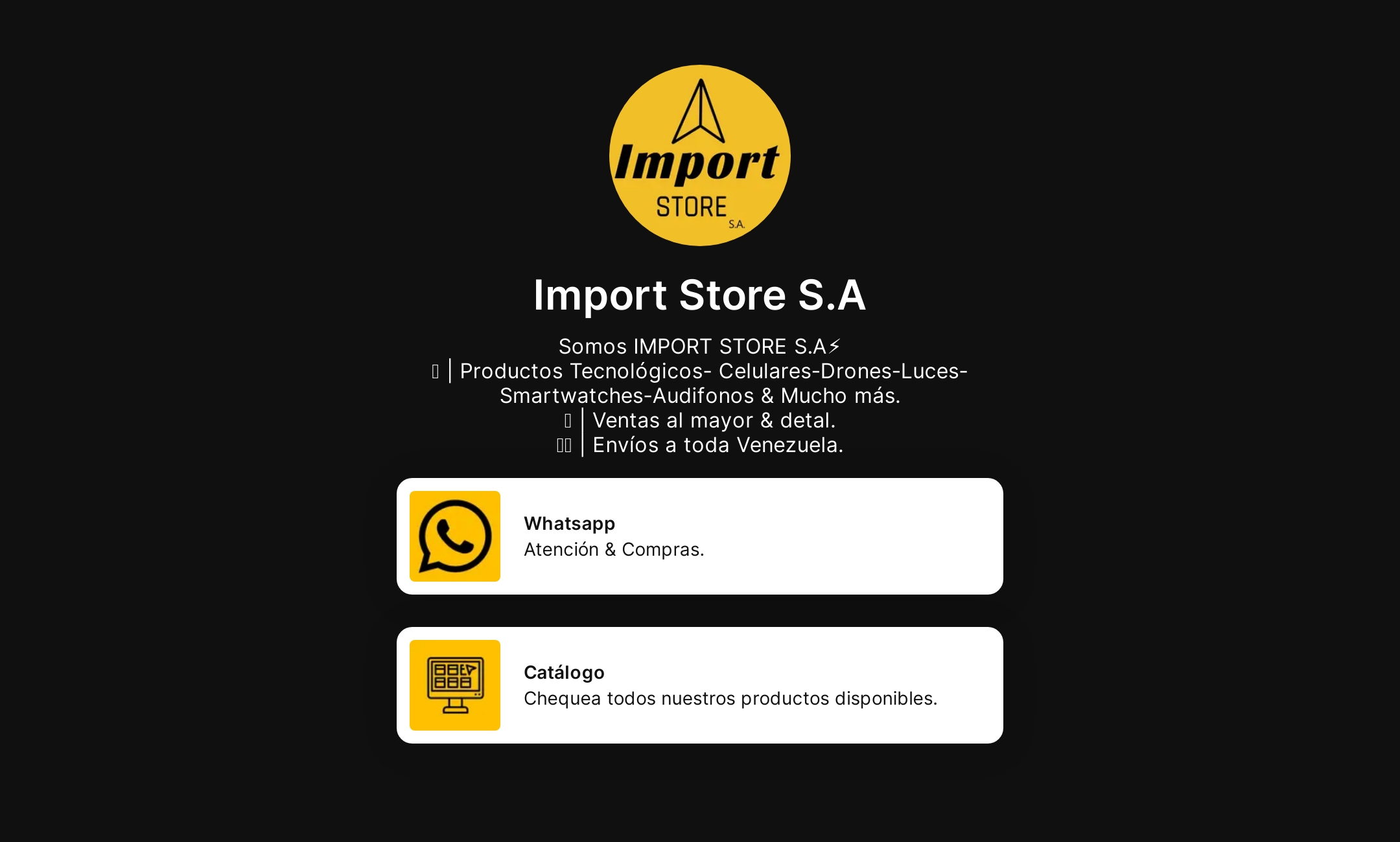 Import Store S.A 's Flowpage