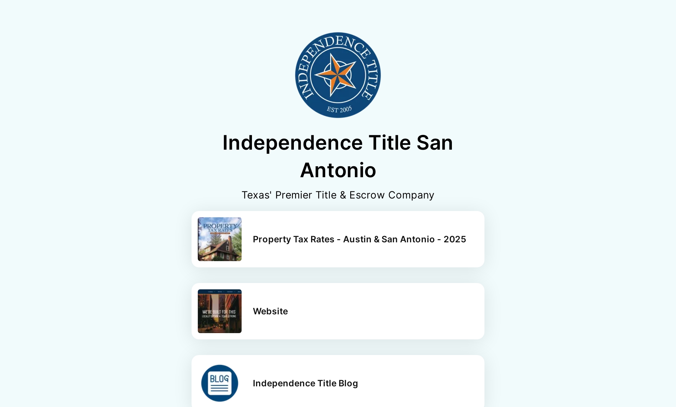 Independence Title San Antonio's Flowpage