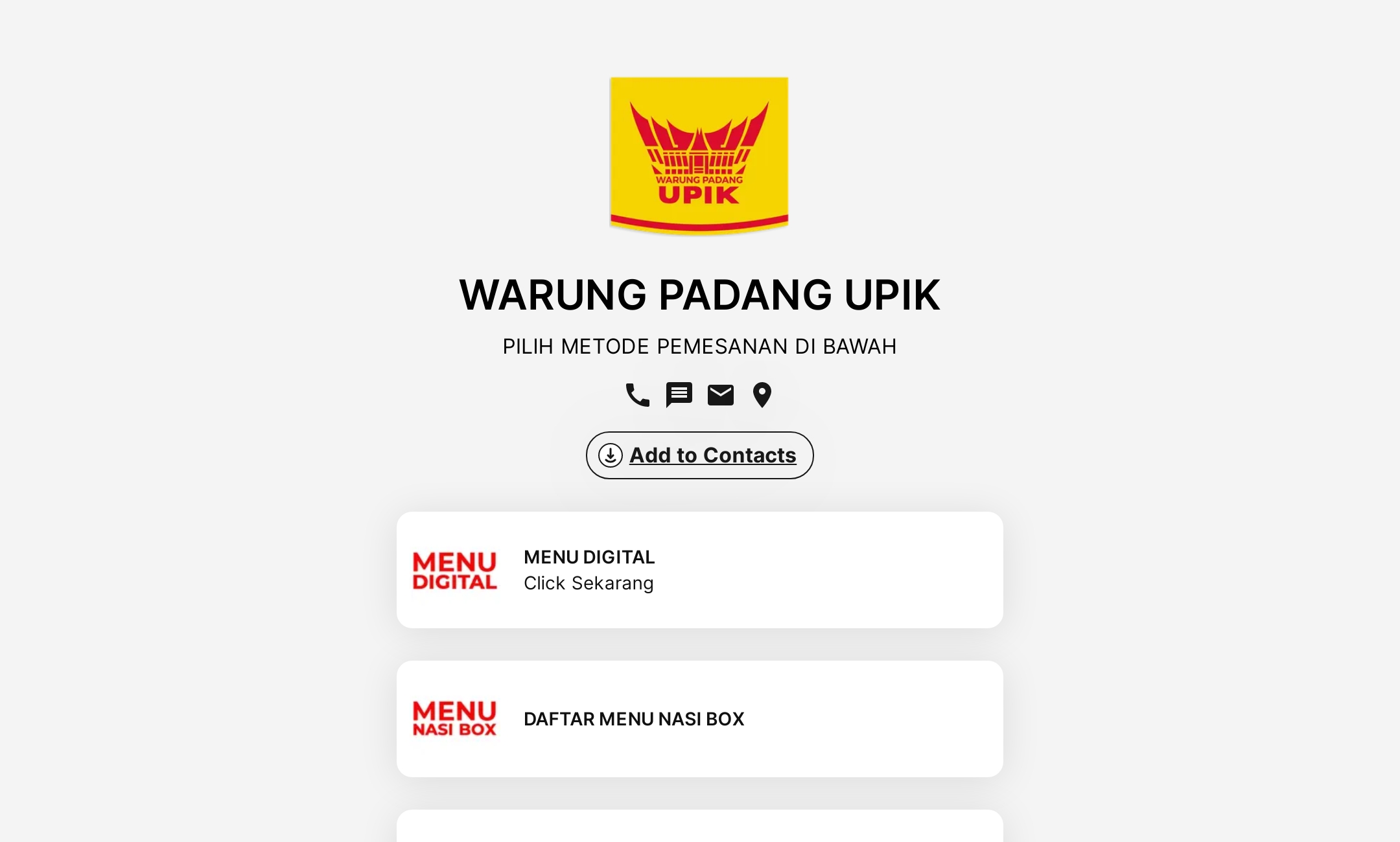 WARUNG PADANG UPIK's Flowpage