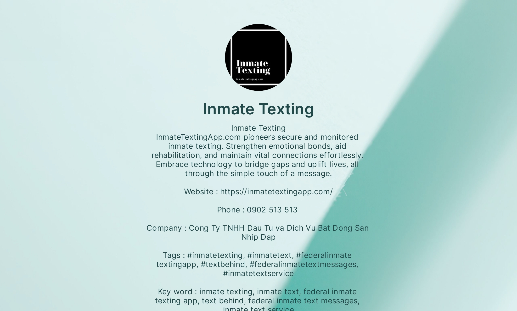 Inmate Texting's Flowpage