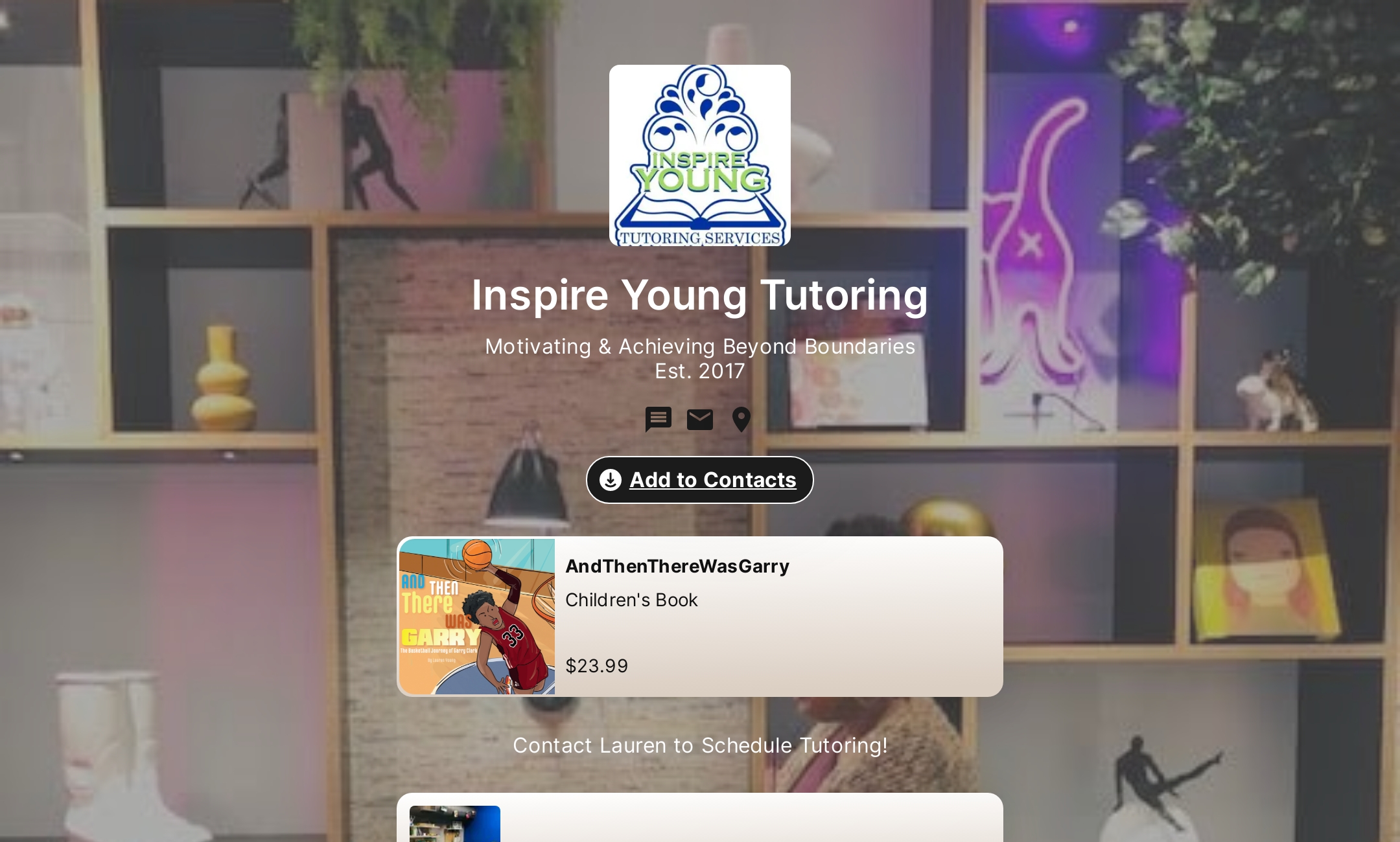 Inspire Young Tutoring's Flowpage