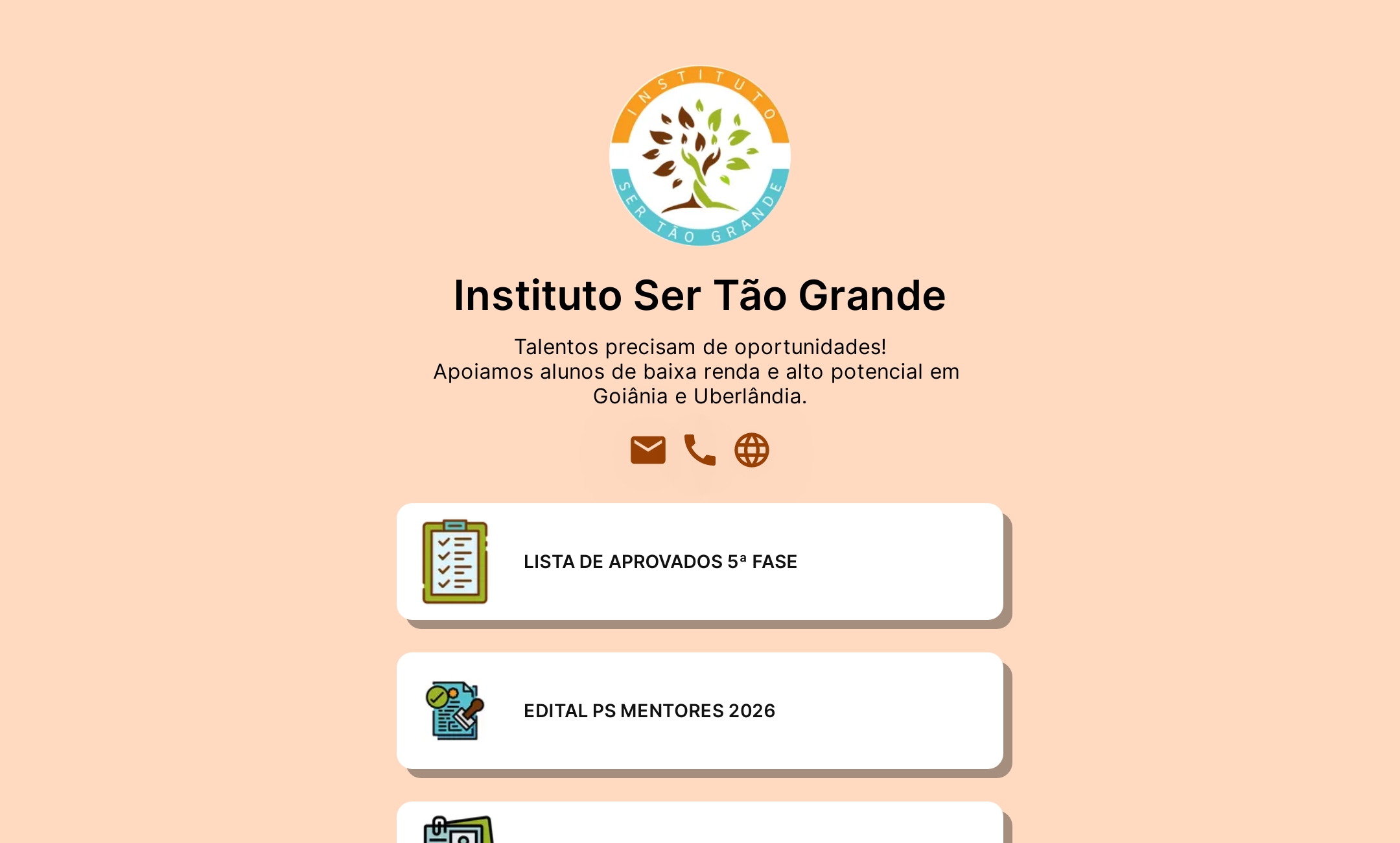 Instituto Ser Tão Grande's Flowpage
