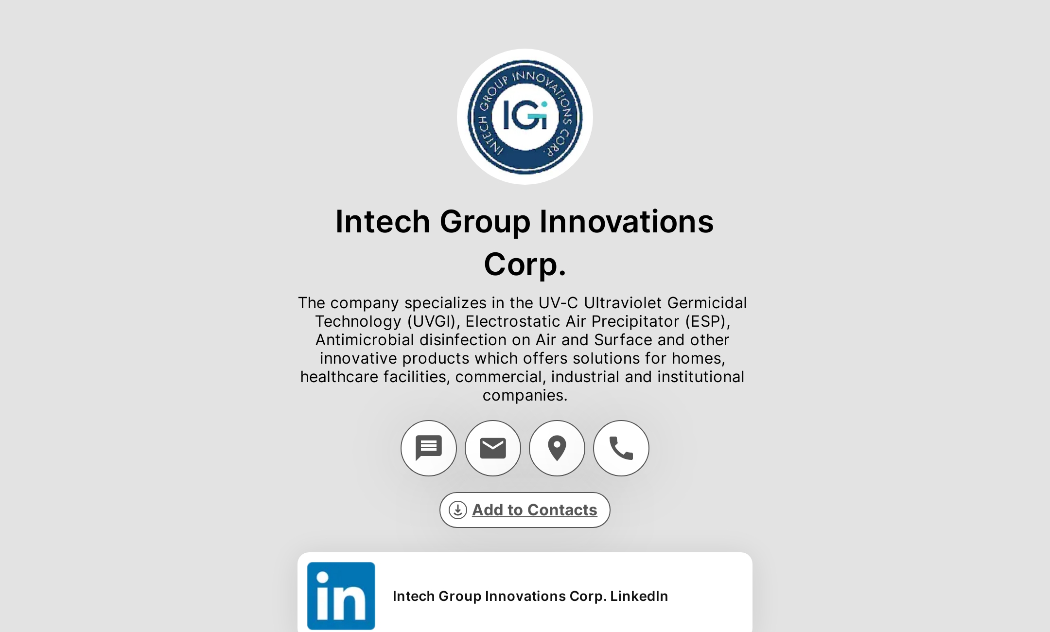 Intech Group Innovations Corp.'s Flowpage