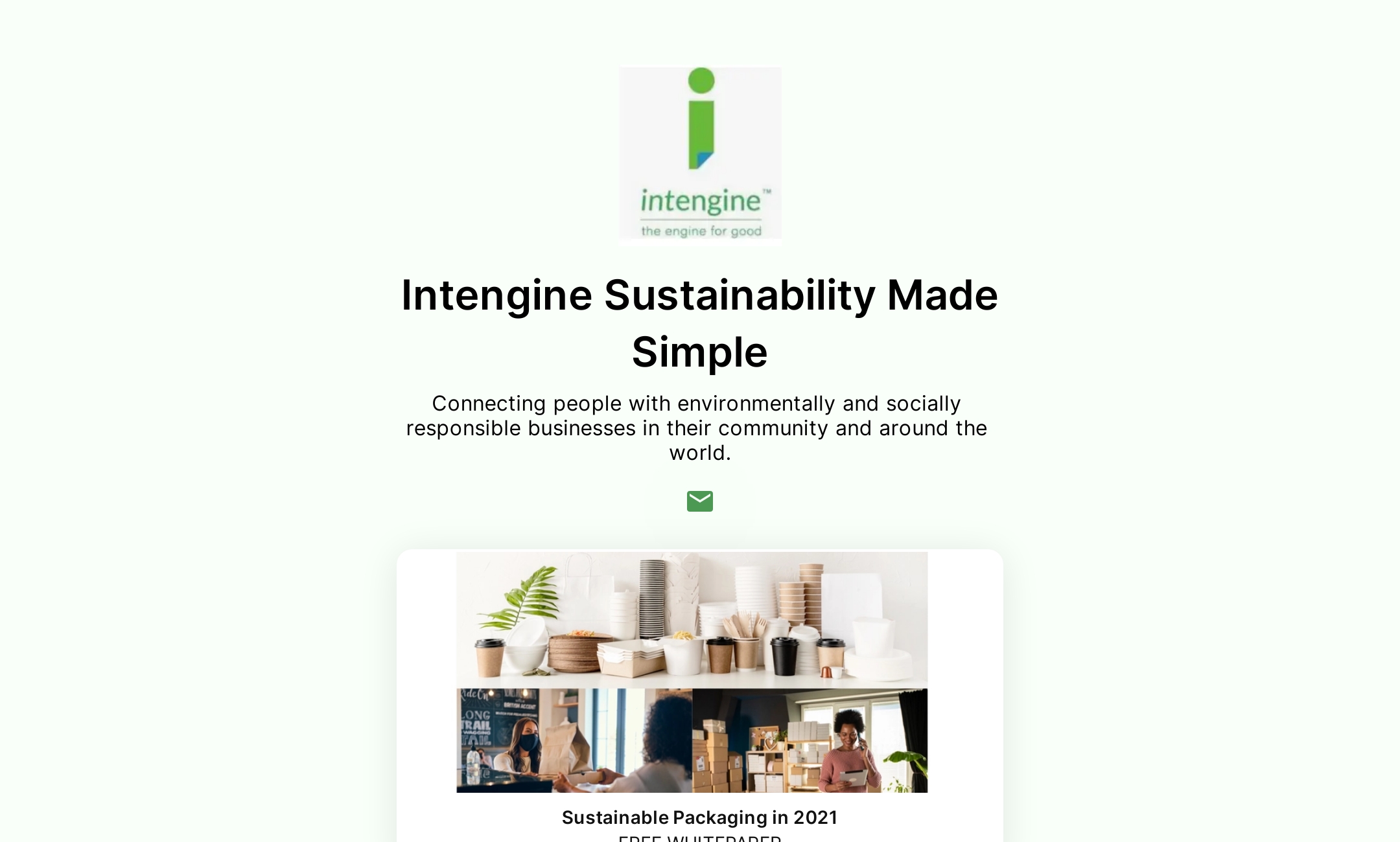 Intengine Sustainability Made Simple's Flowpage