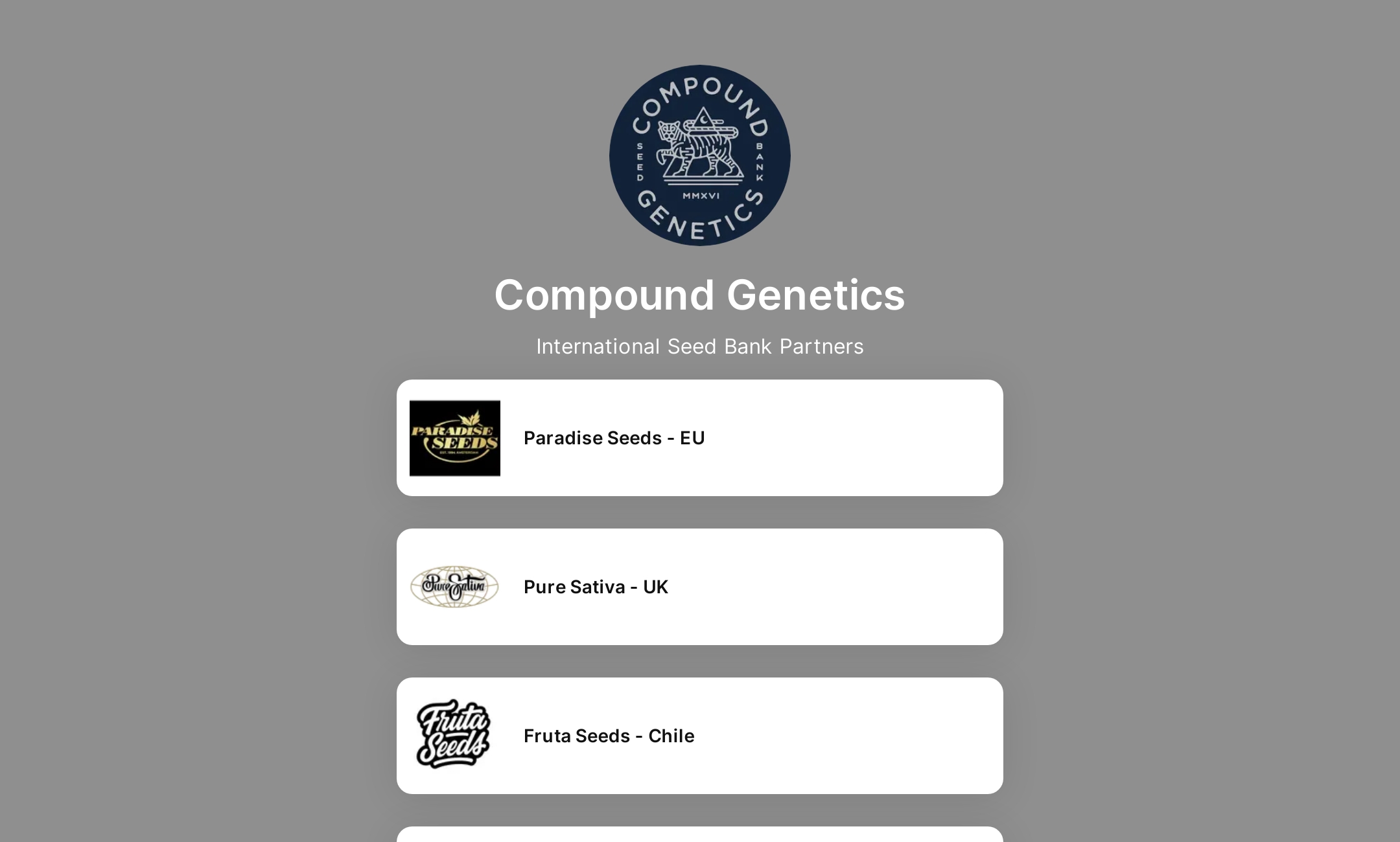 Compound Genetics' Flowpage