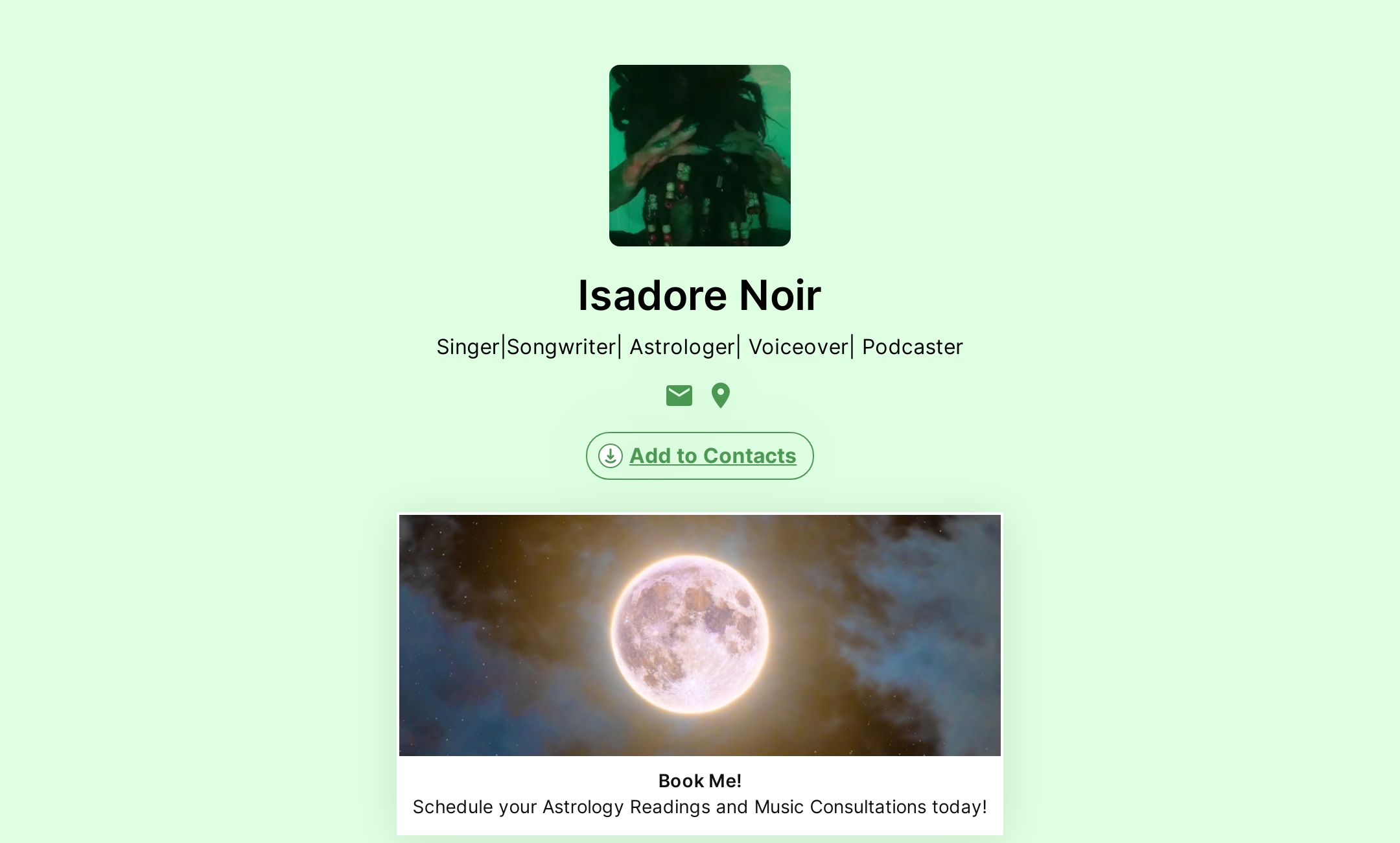 Isadore Noir 's Flowpage