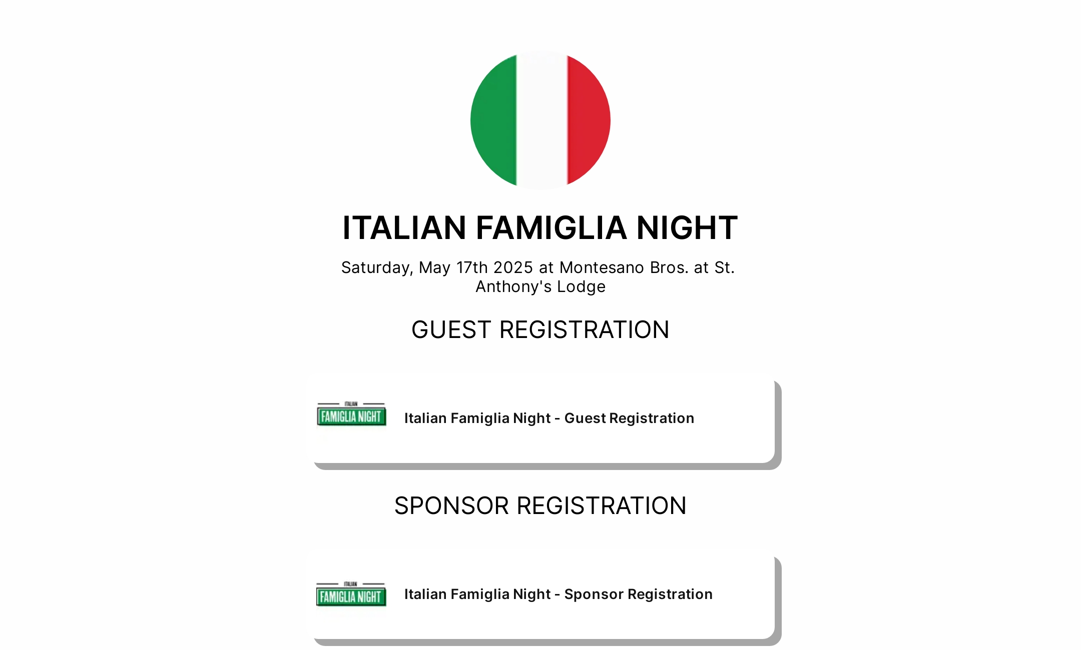 ITALIAN FAMIGLIA NIGHT's Flowpage