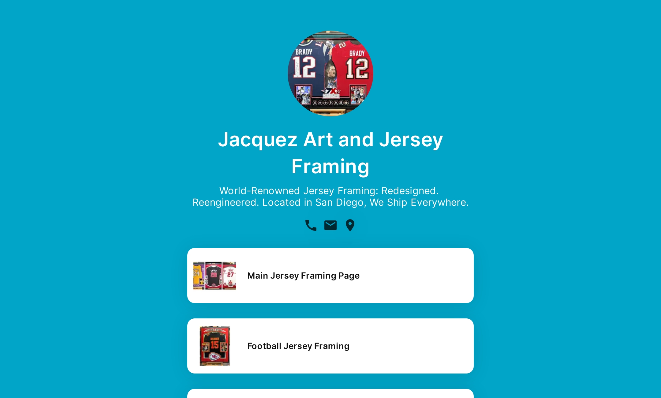Jacquez Art and Jersey Framing 's Flowpage