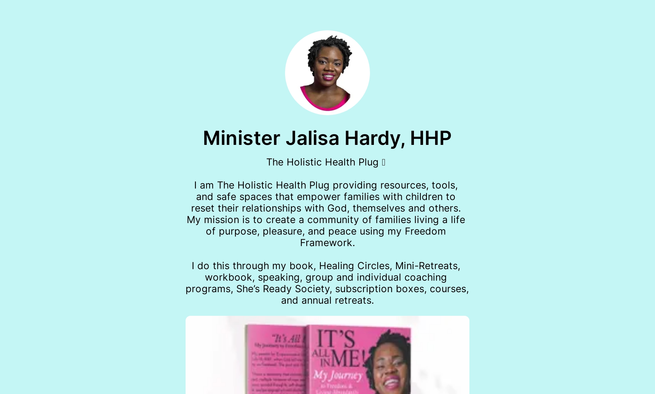 Minister Jalisa Hardy, HHP's Flowpage