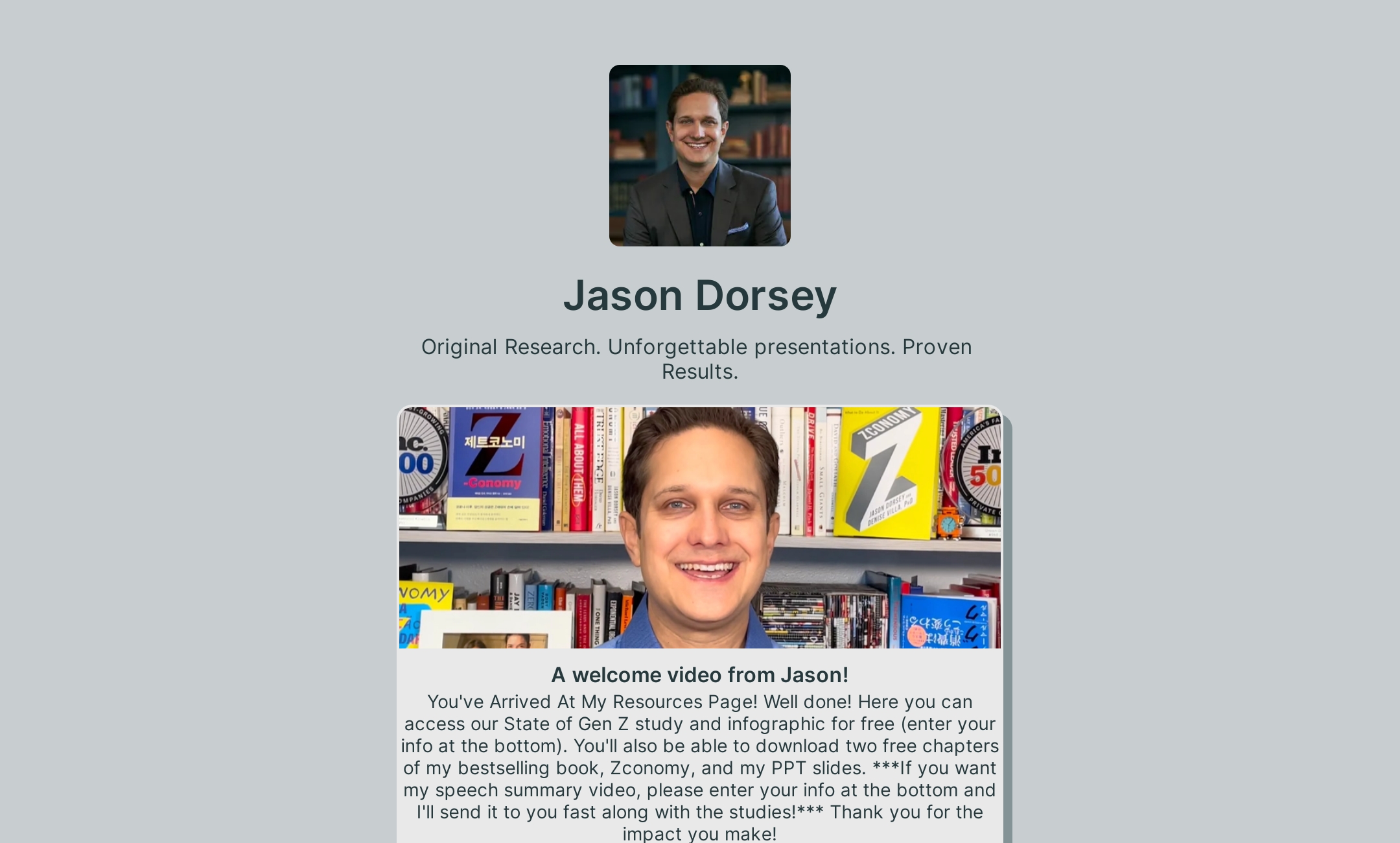 Jason Dorsey's Flowpage
