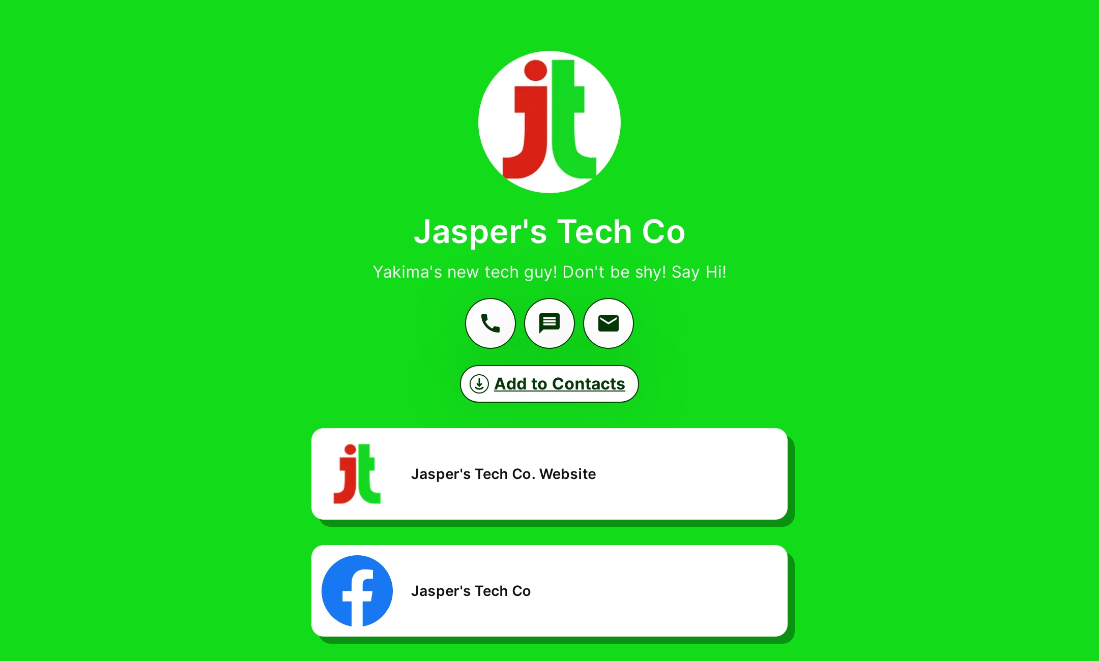 Jasper's Tech Co's Flowpage