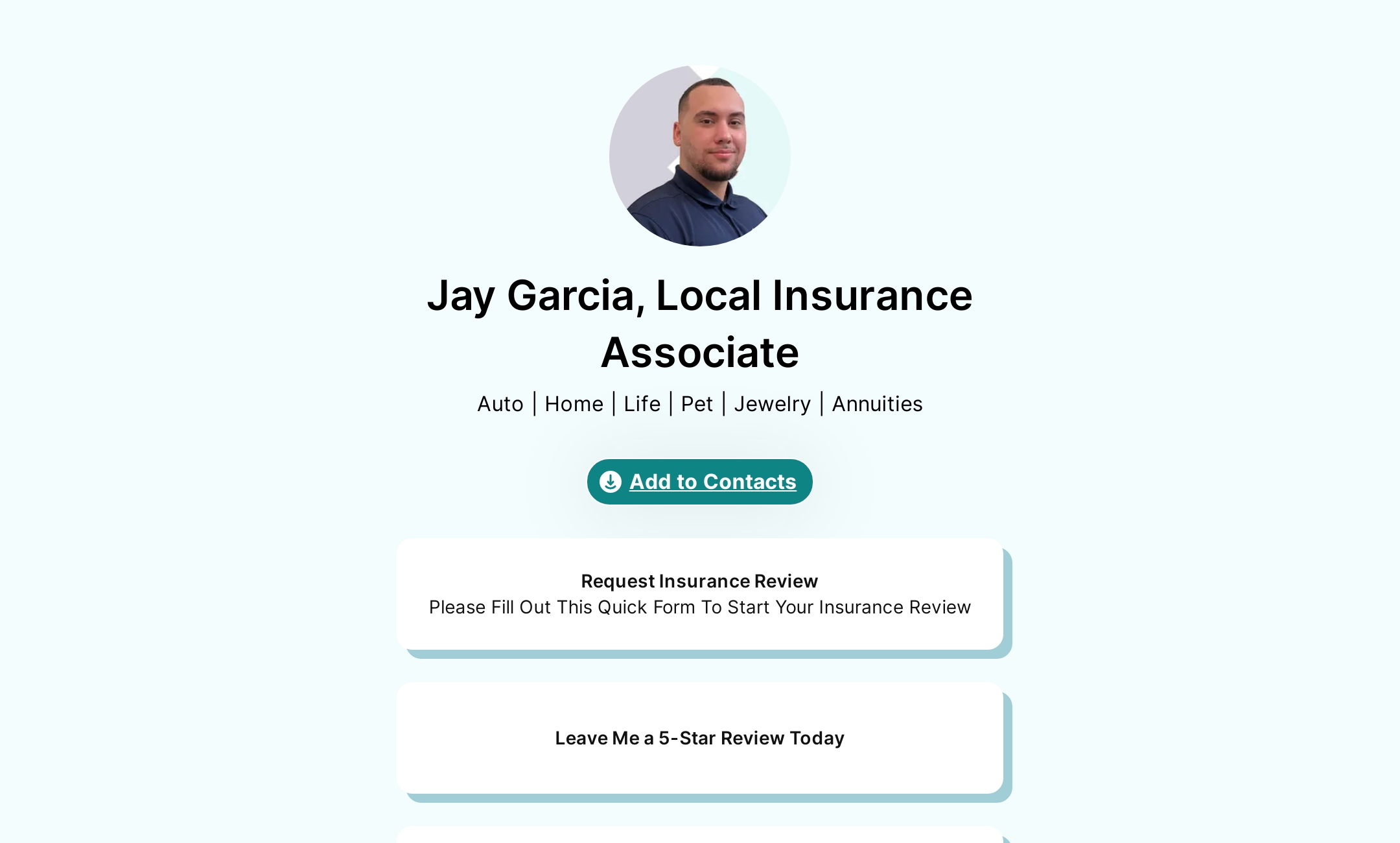 Jay Garcia, Local Insurance Associate's Flowpage