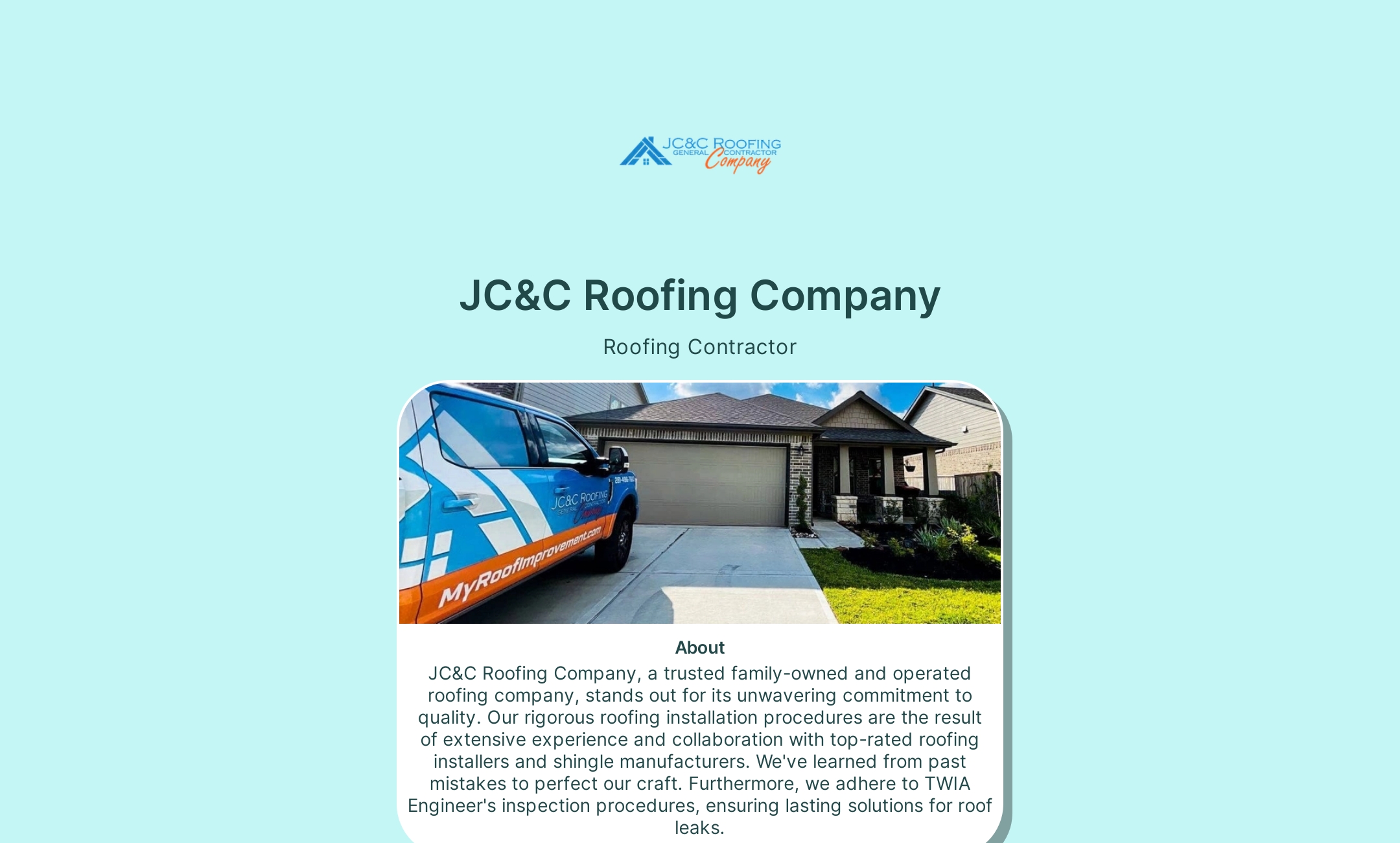 JC&C Roofing Company's Flowpage