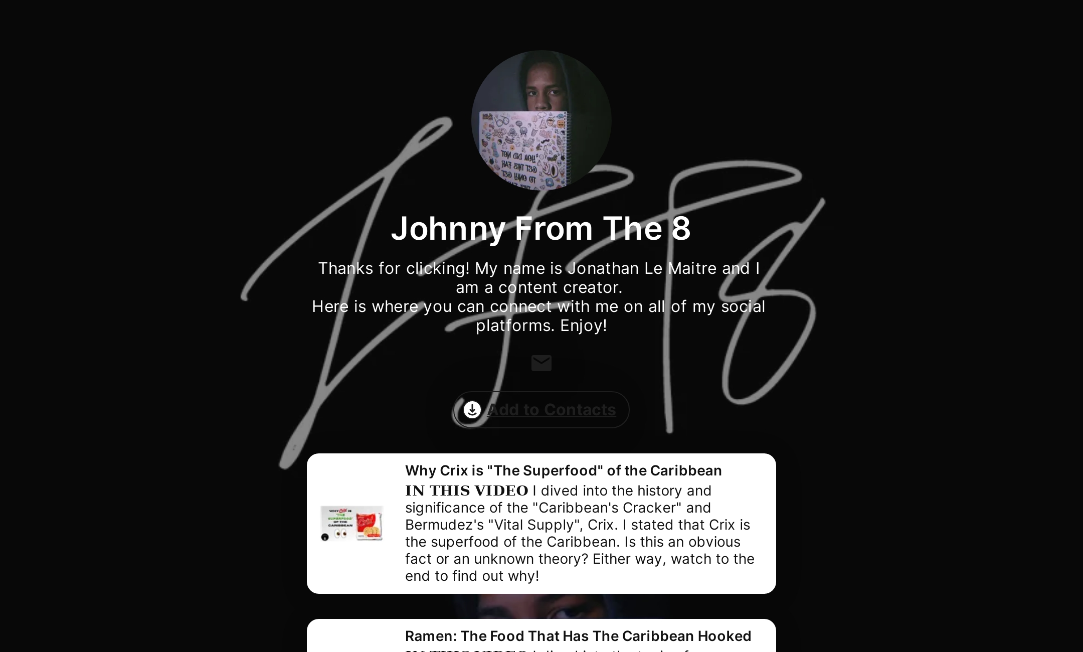 Johnny From The 8's Flowpage