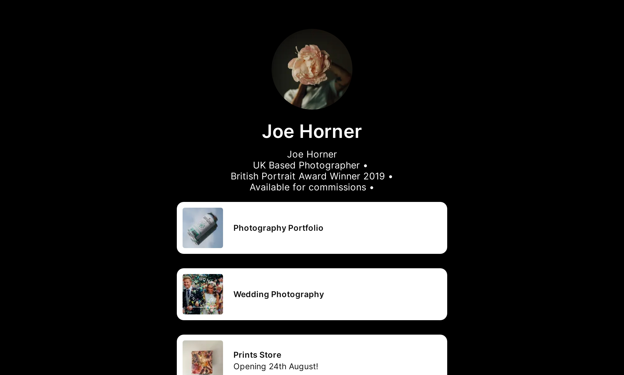 Joe Horner's Flowpage
