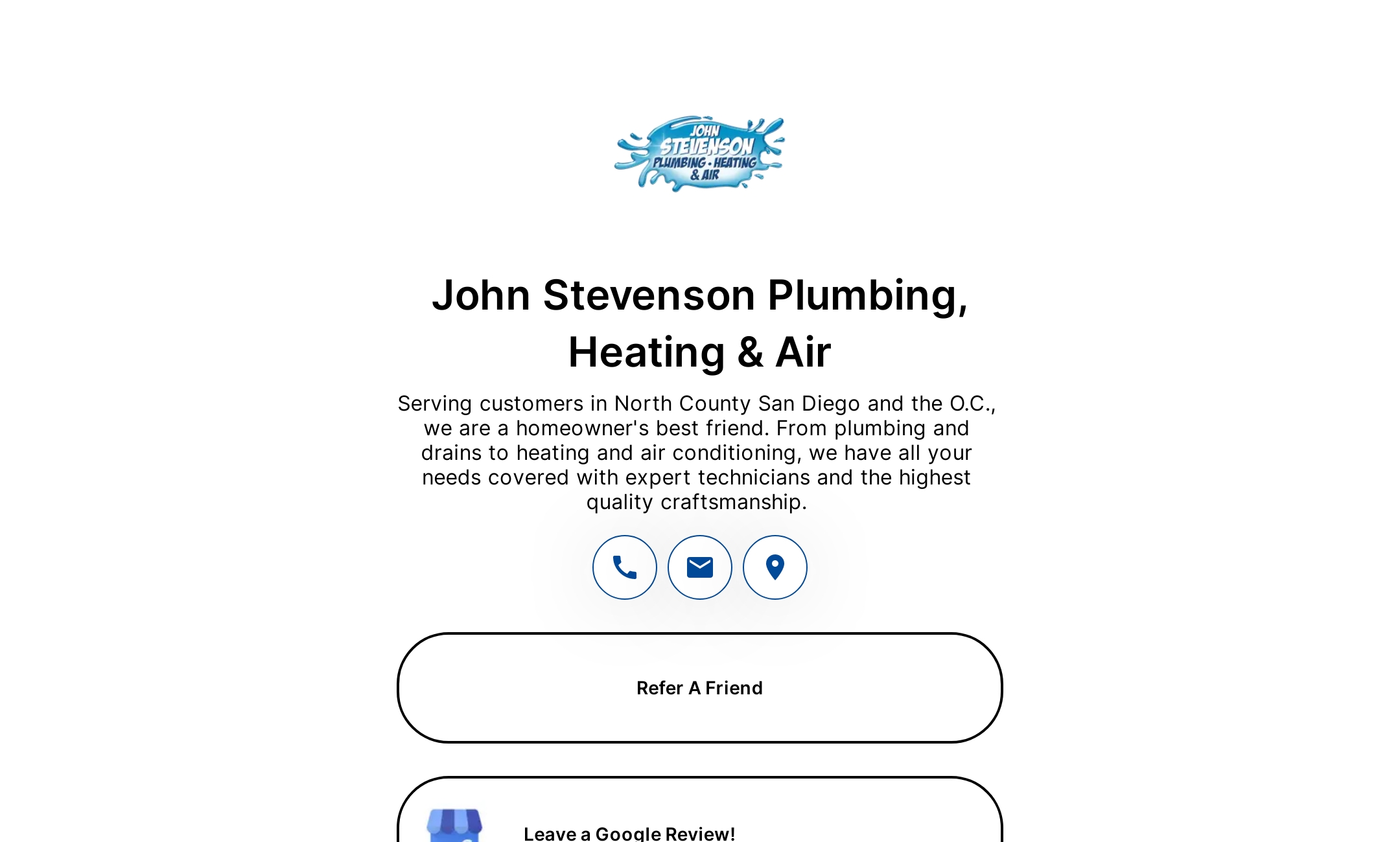 John Stevenson Plumbing, Heating & Air 's Flowpage