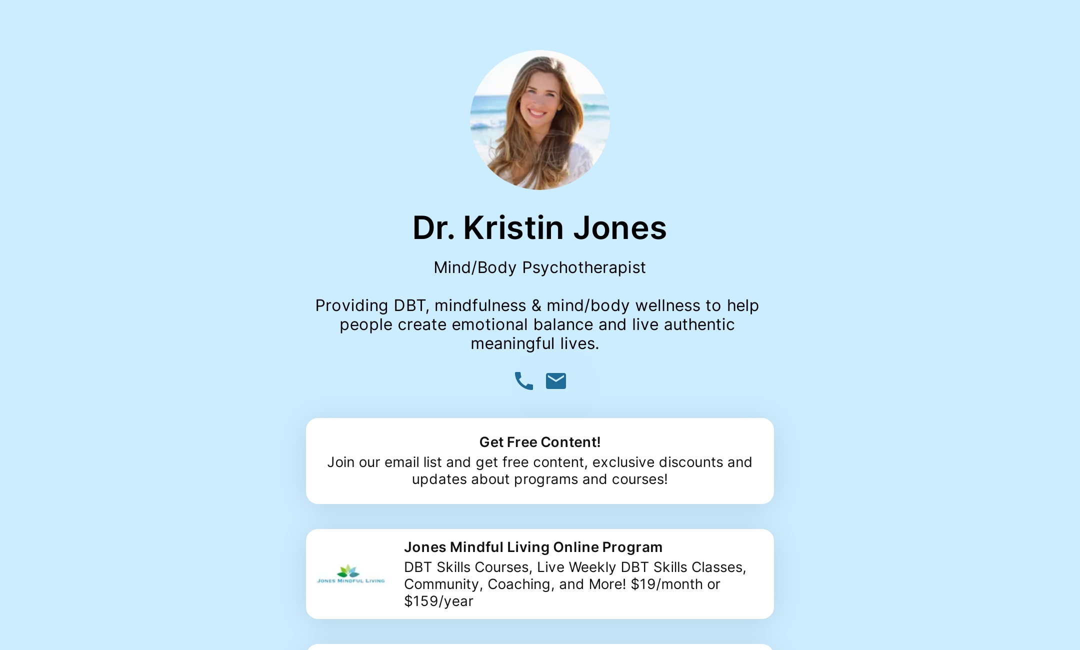 Dr. Kristin Jones' Flowpage