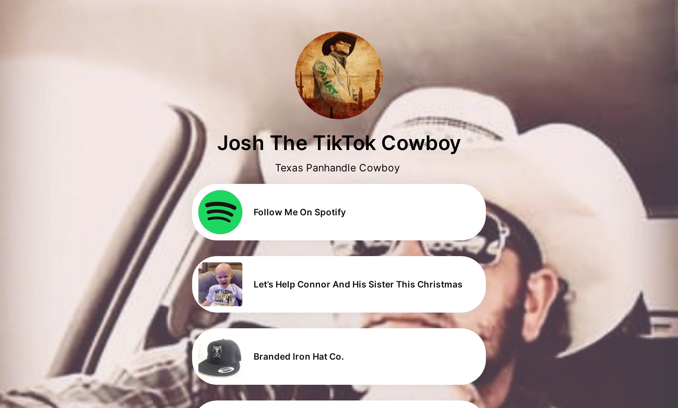 Josh The TikTok Cowboy 's Flowpage