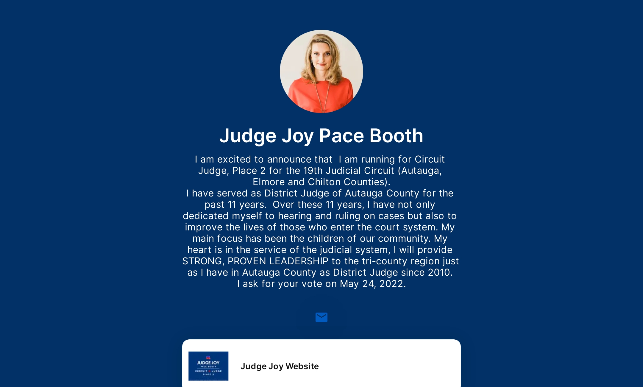 Judge Joy Pace Booth's Flowpage