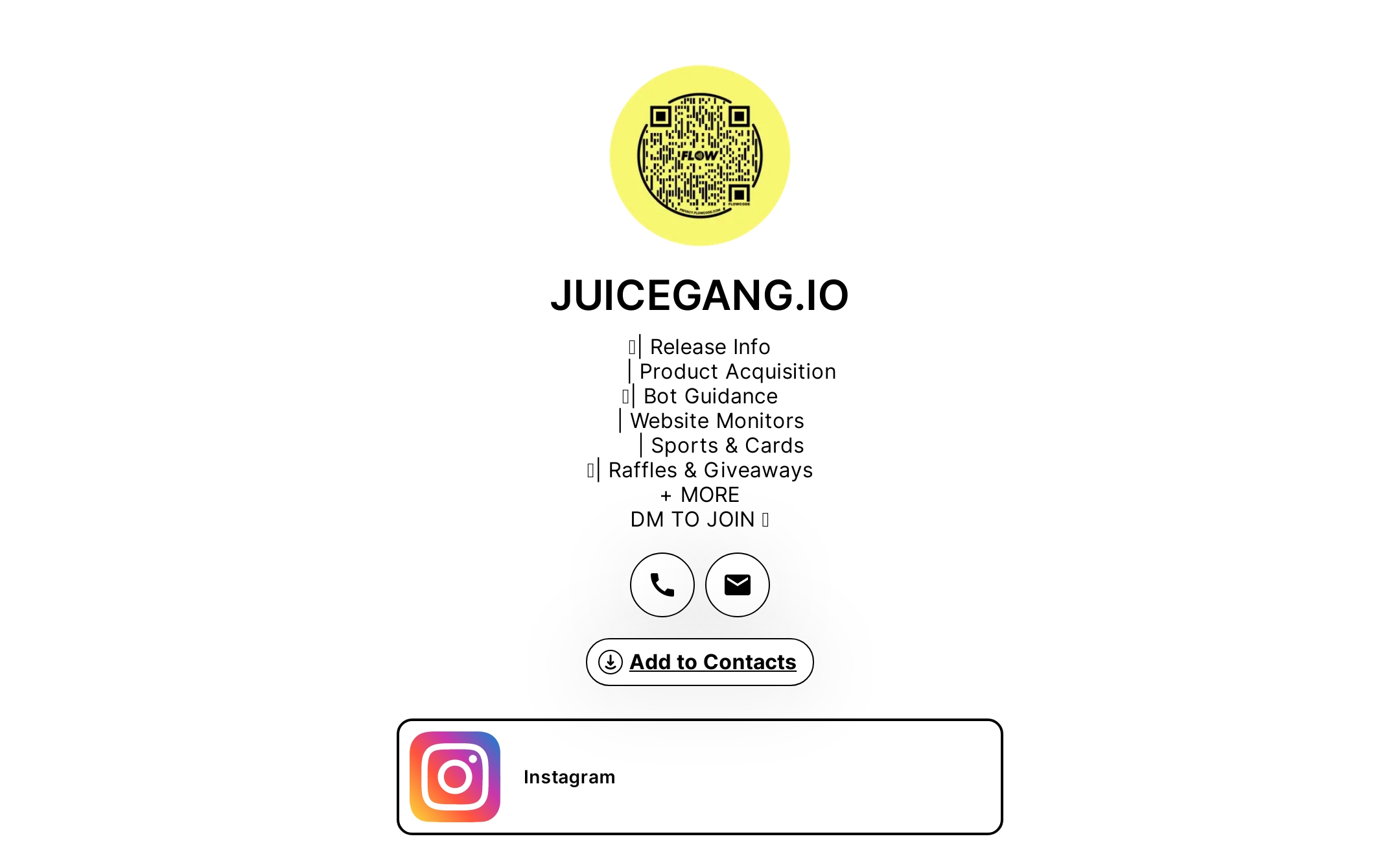 JUICEGANG.IO's Flowpage