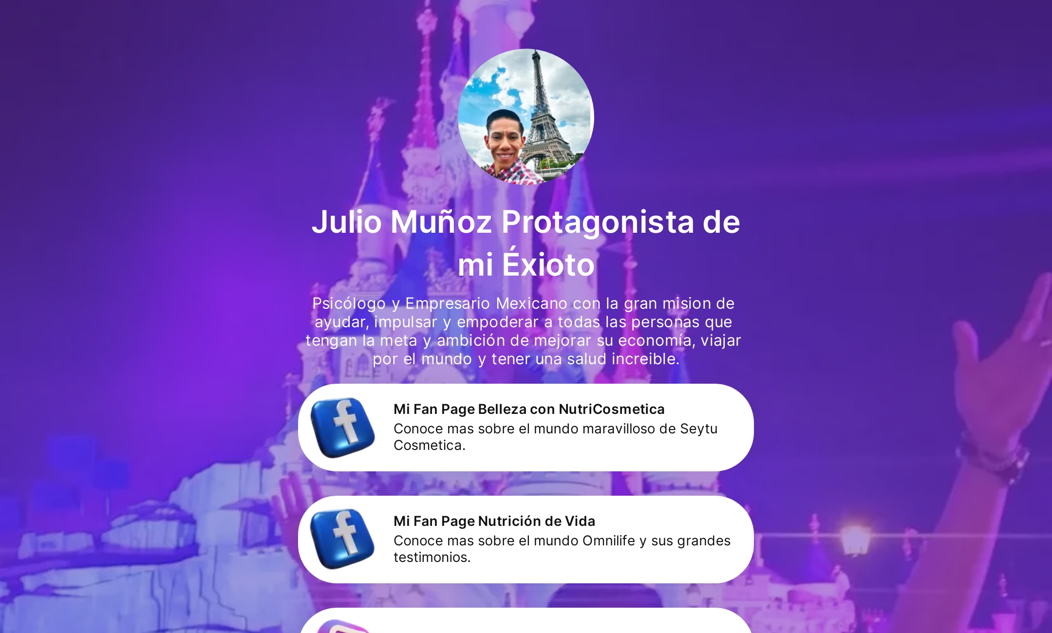 Julio Muñoz Protagonista de mi Éxioto's Flowpage