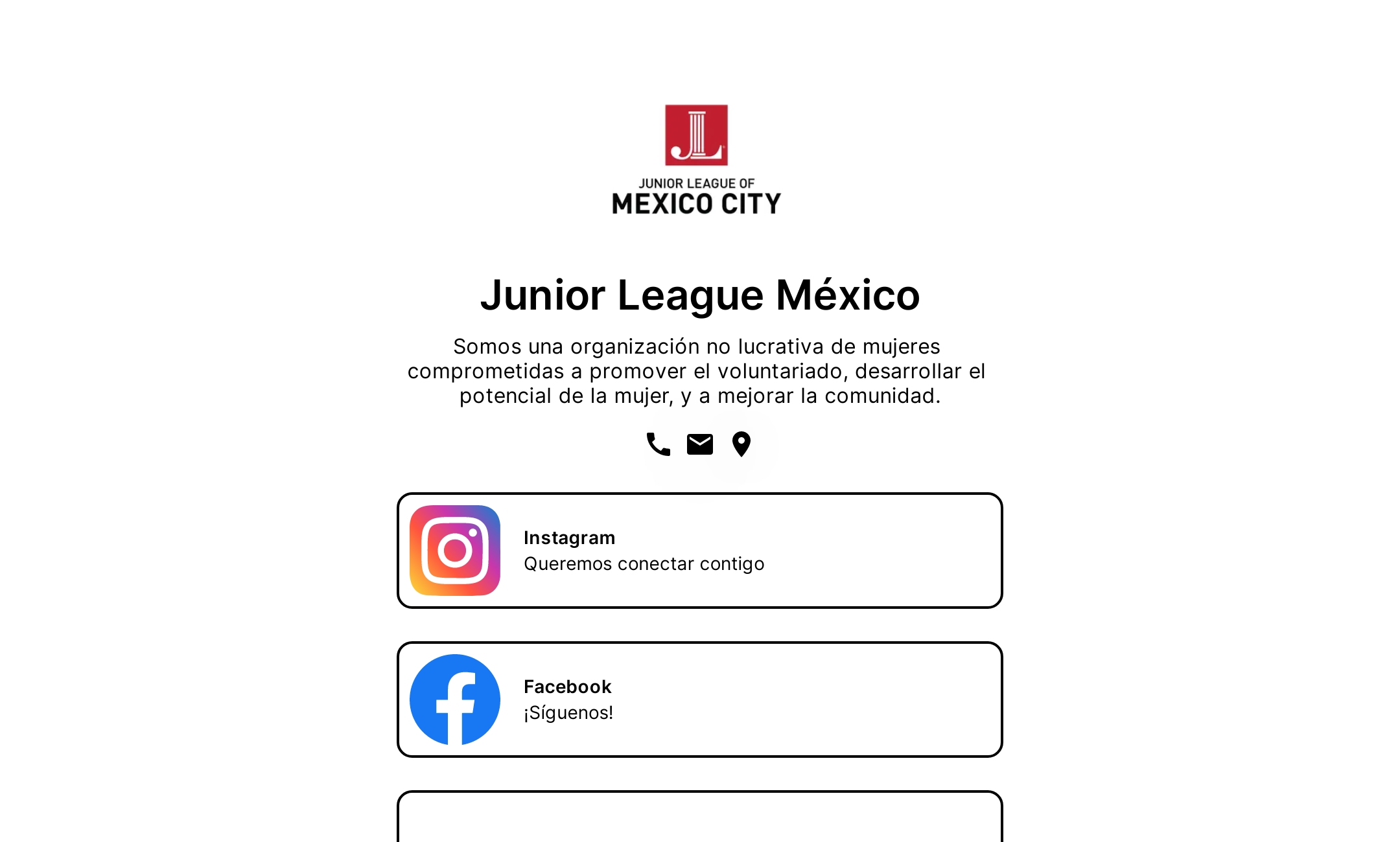 Junior League México's Flowpage