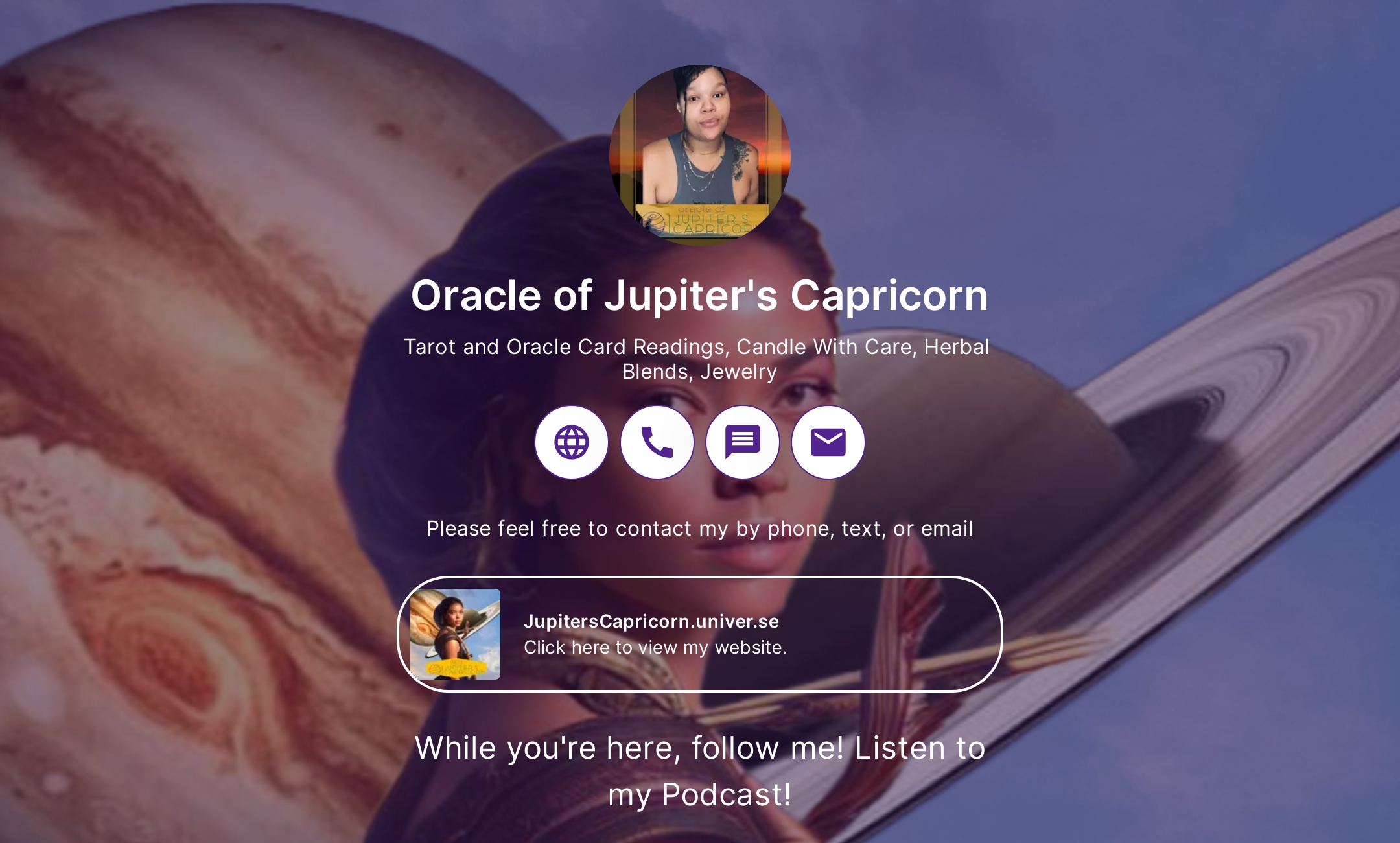 Oracle of Jupiter's Capricorn's Flowpage