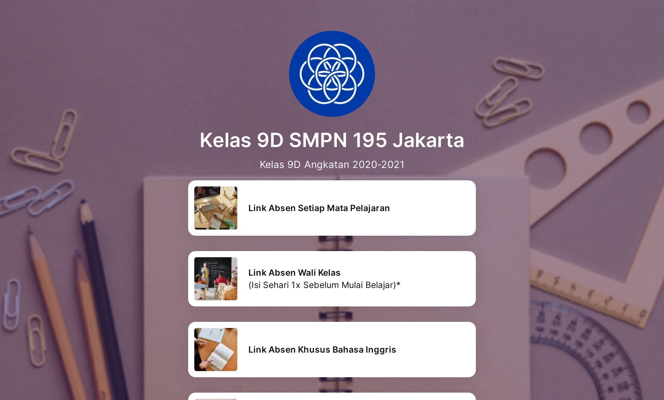 Kelas 9D SMPN 195 Jakarta's Flowpage