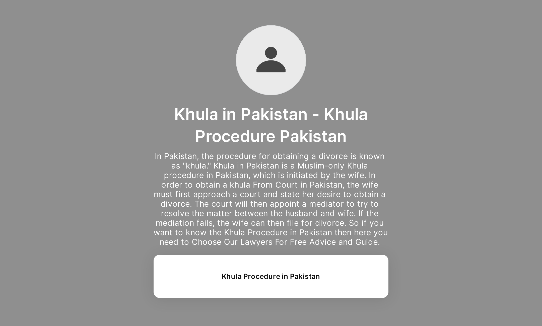 Khula in Pakistan - Khula Procedure Pakistan's Flowpage