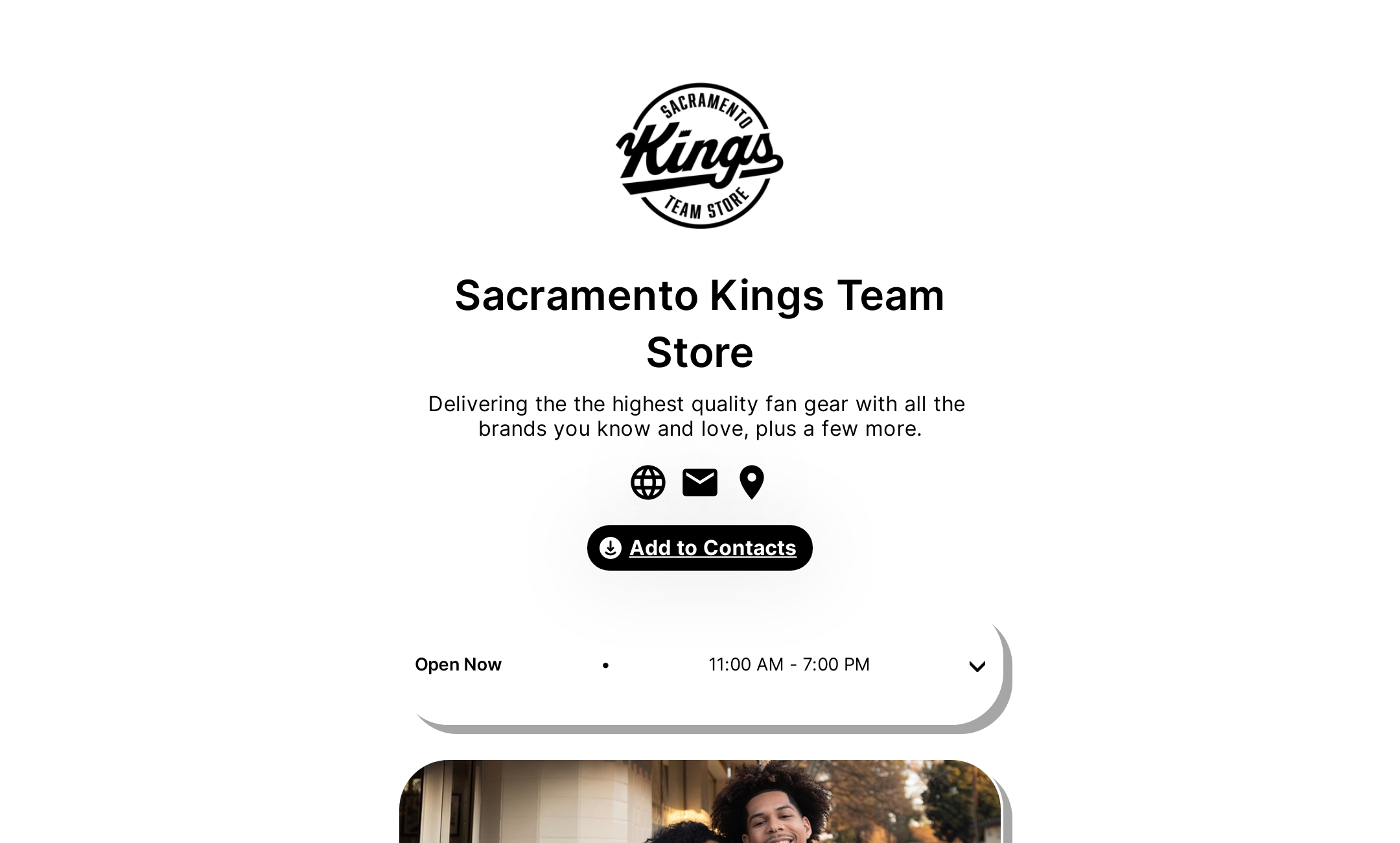Sacramento Kings Team Store's Flowpage