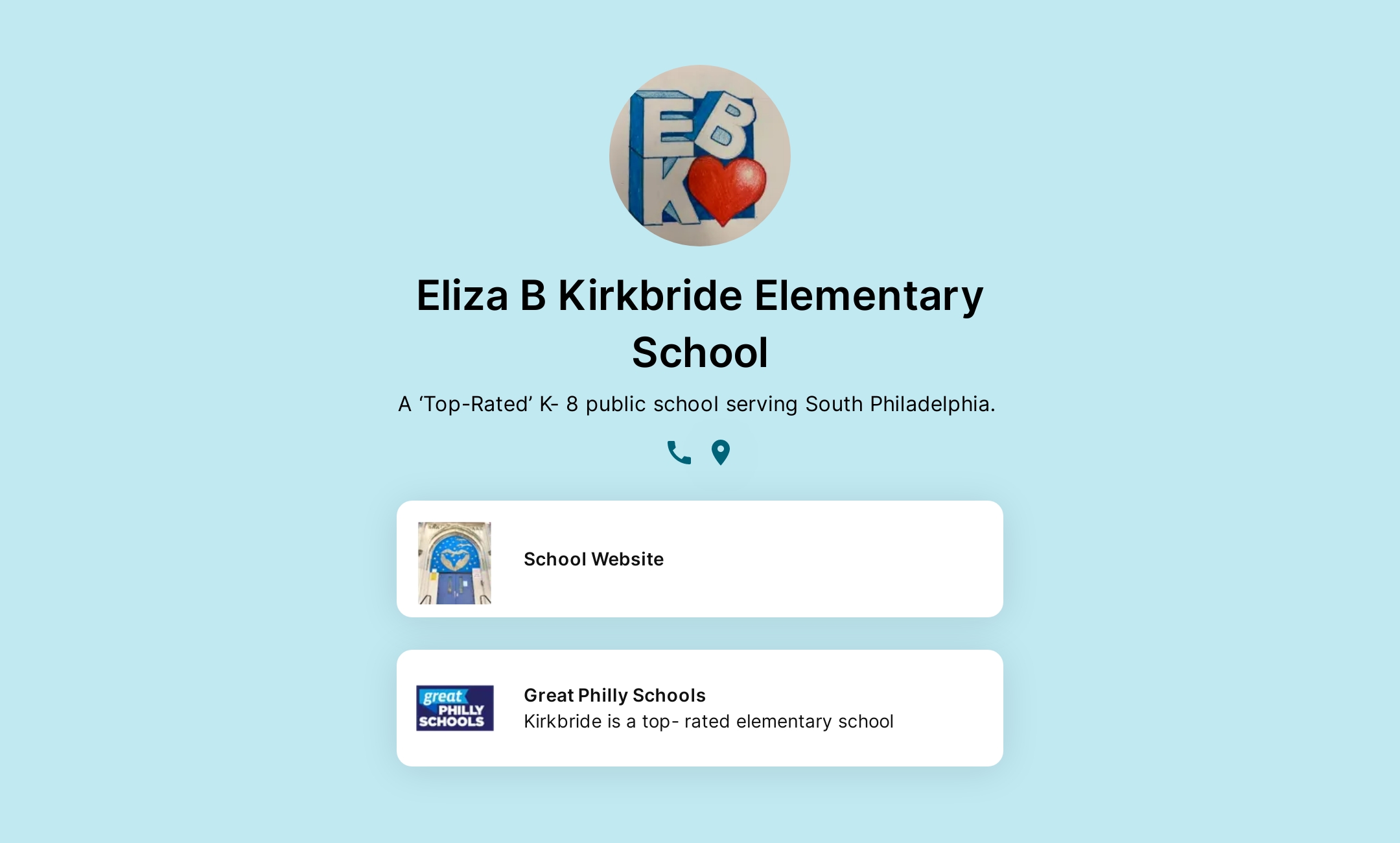 Eliza B Kirkbride Elementary School's Flowpage