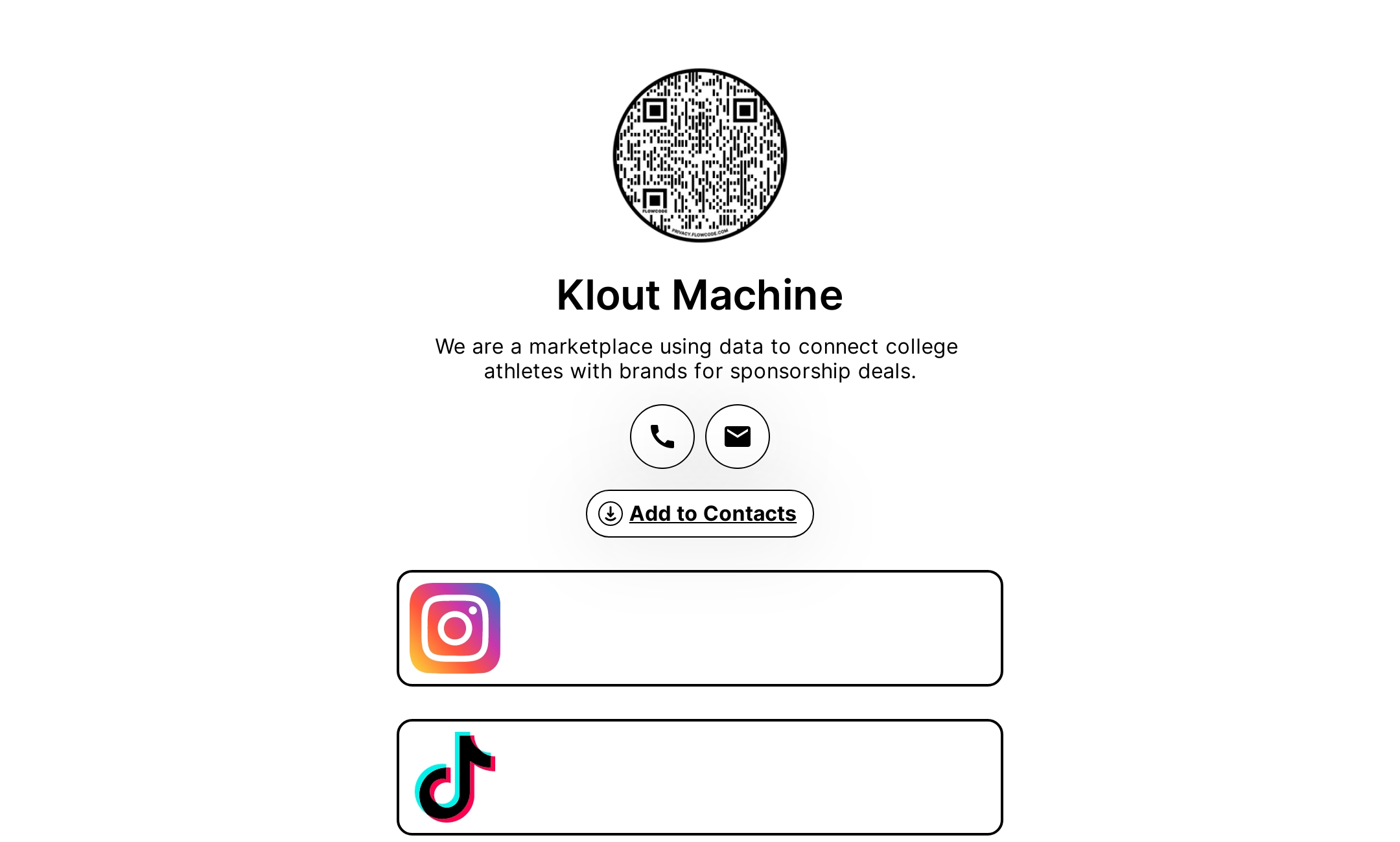 Klout Machine's Flowpage