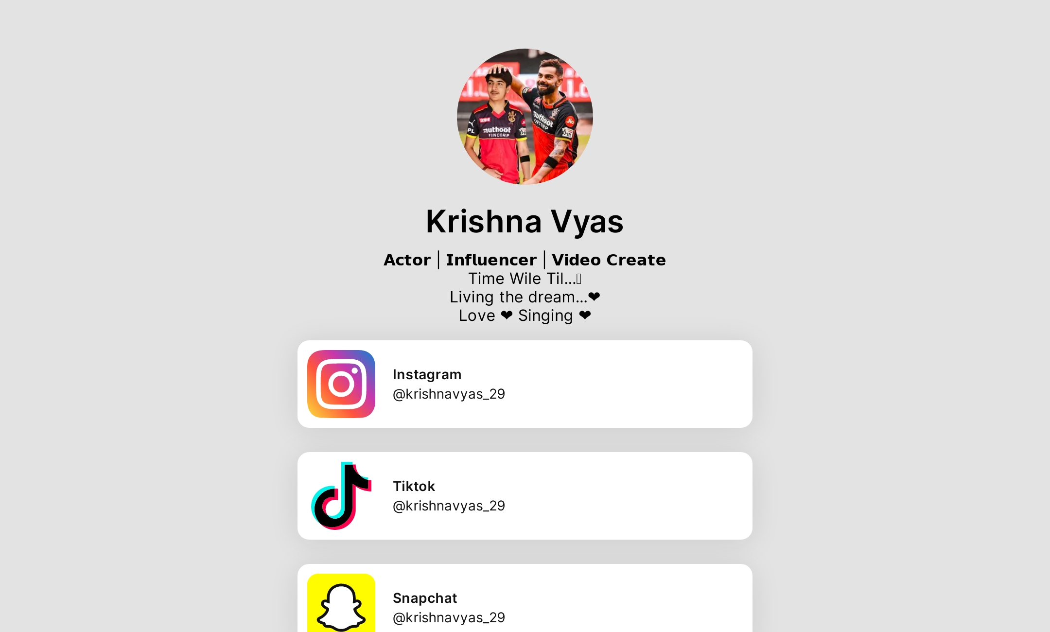 Krishna Vyas' Flowpage