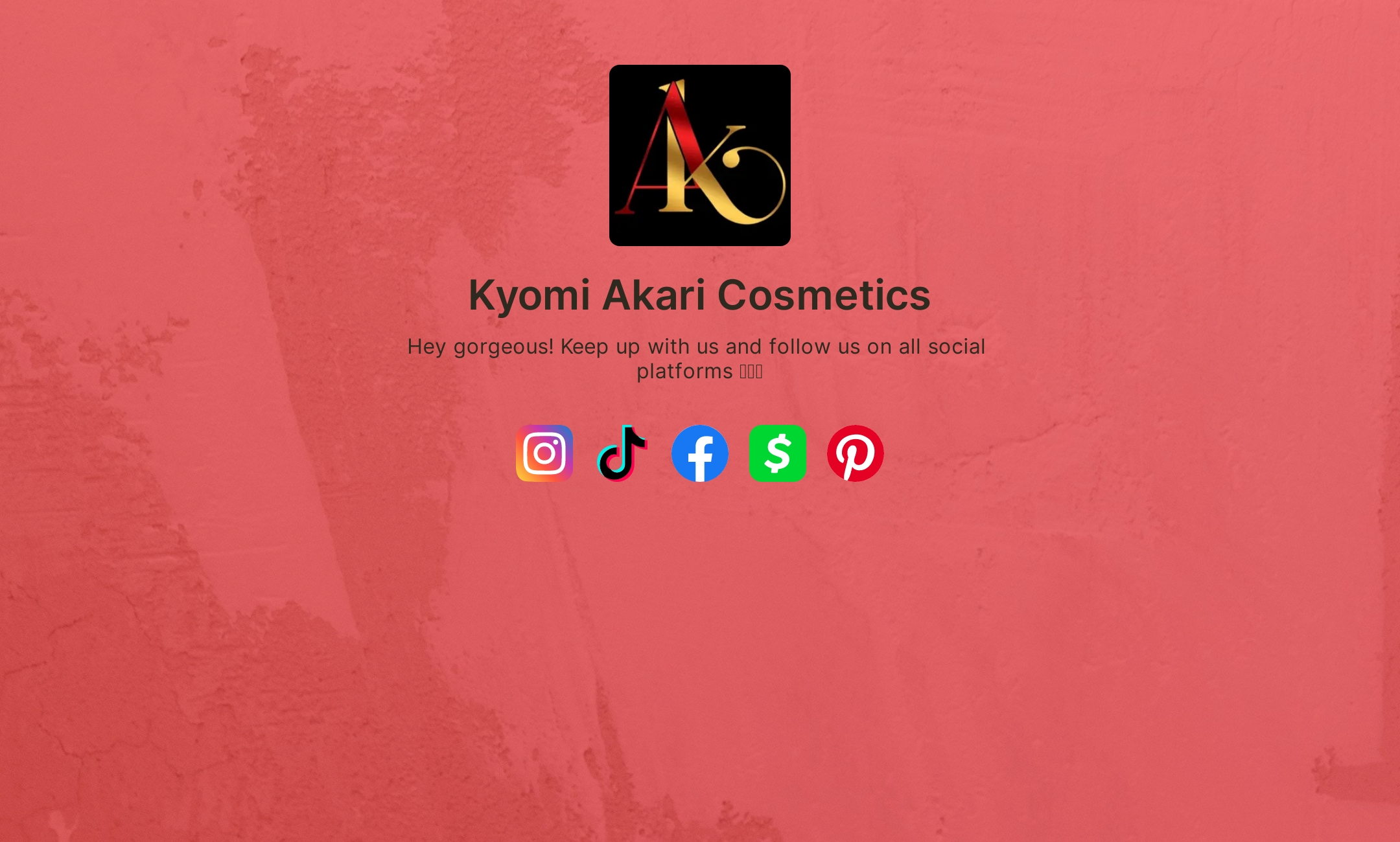 Kyomi Akari Cosmetics' Flowpage