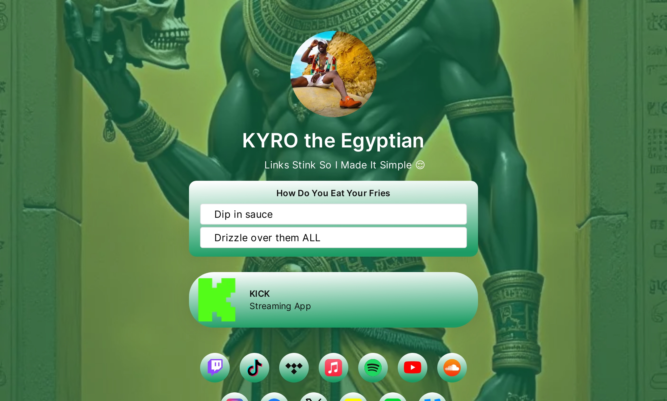 KYRO the Egyptian's Flowpage