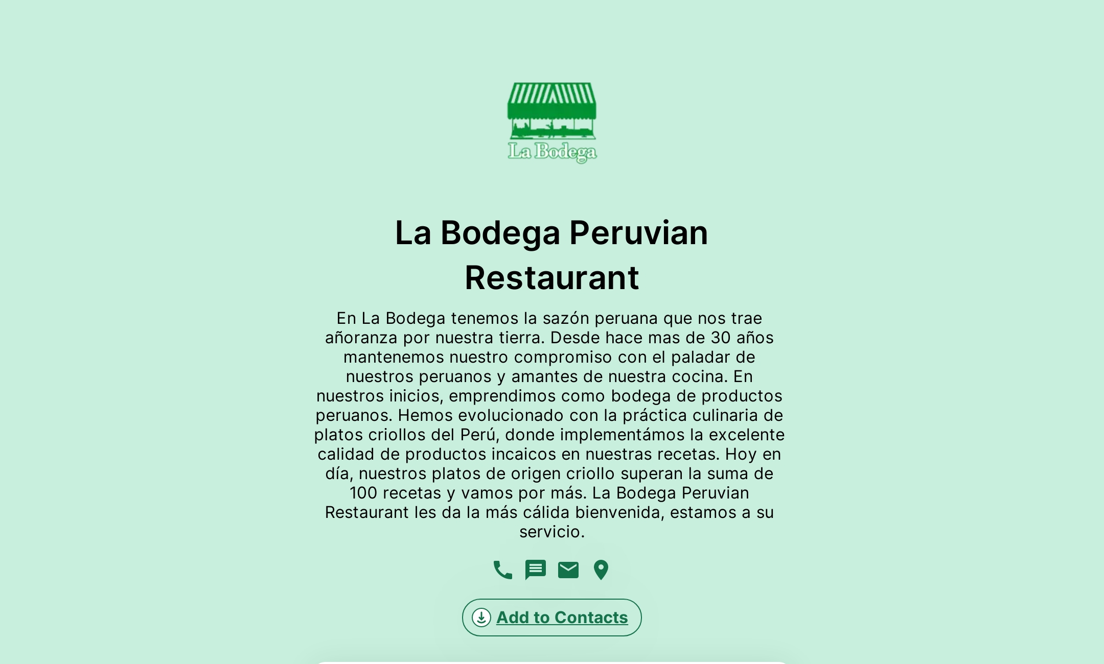 La Bodega Peruvian Restaurant Kendall