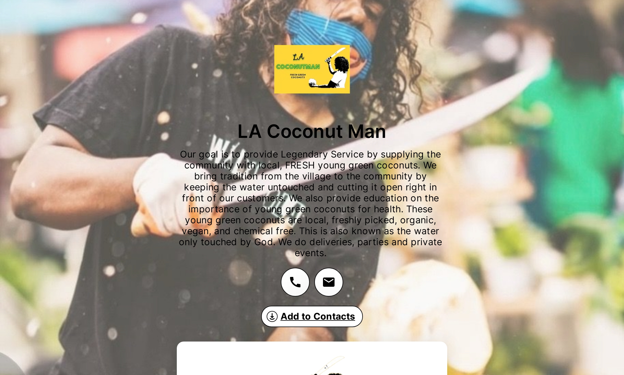 LA Coconut Man's Flowpage