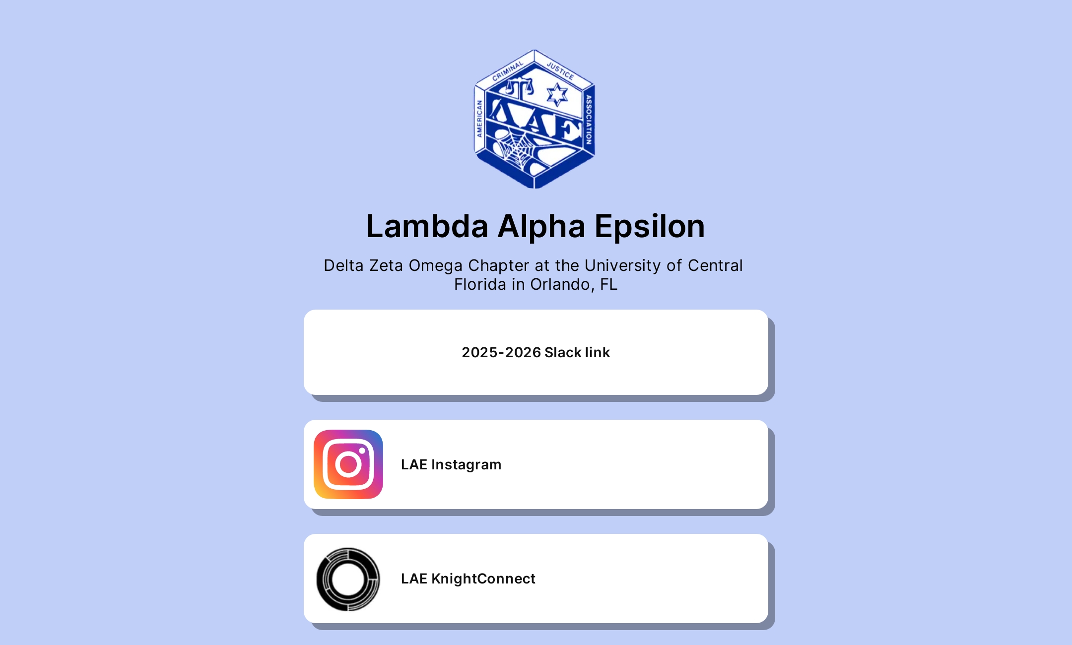 Lambda Alpha Epsilon's Flowpage