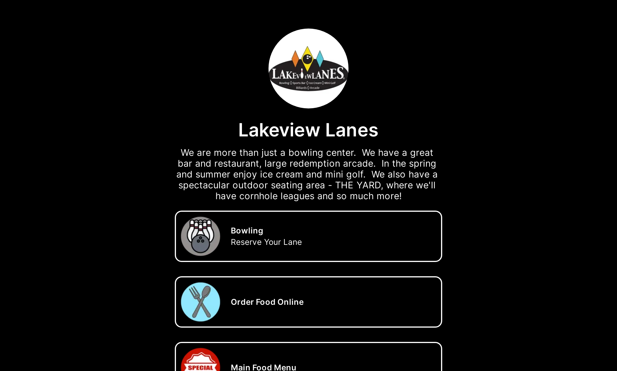 Lakeview Lanes' Flowpage