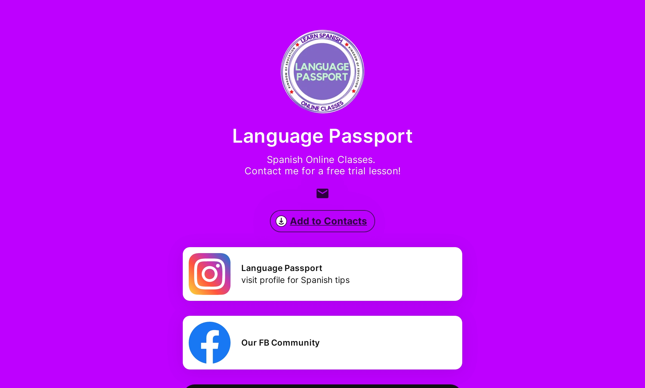 Language Passport's Flowpage