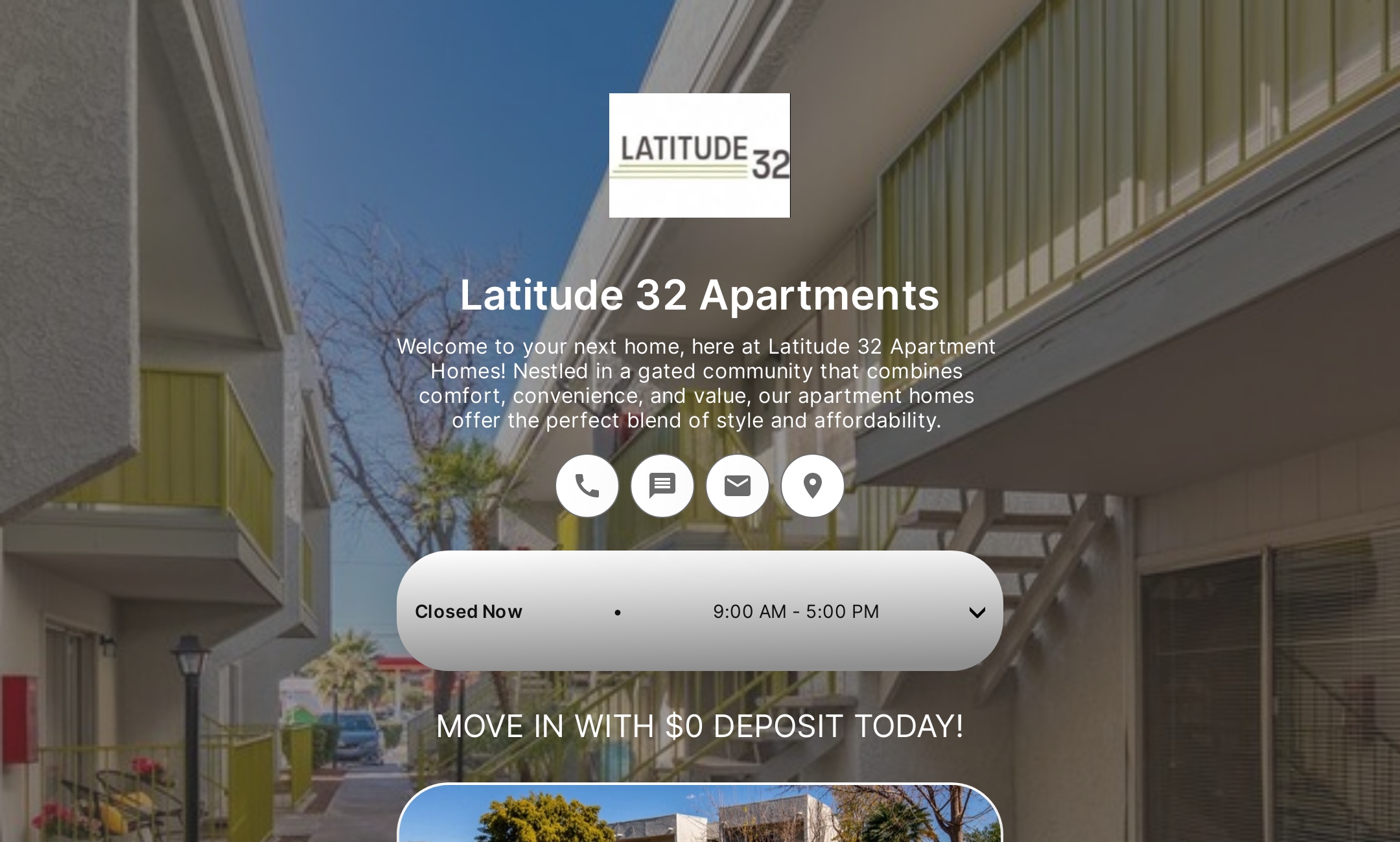Latitude 32 Apartments' Flowpage