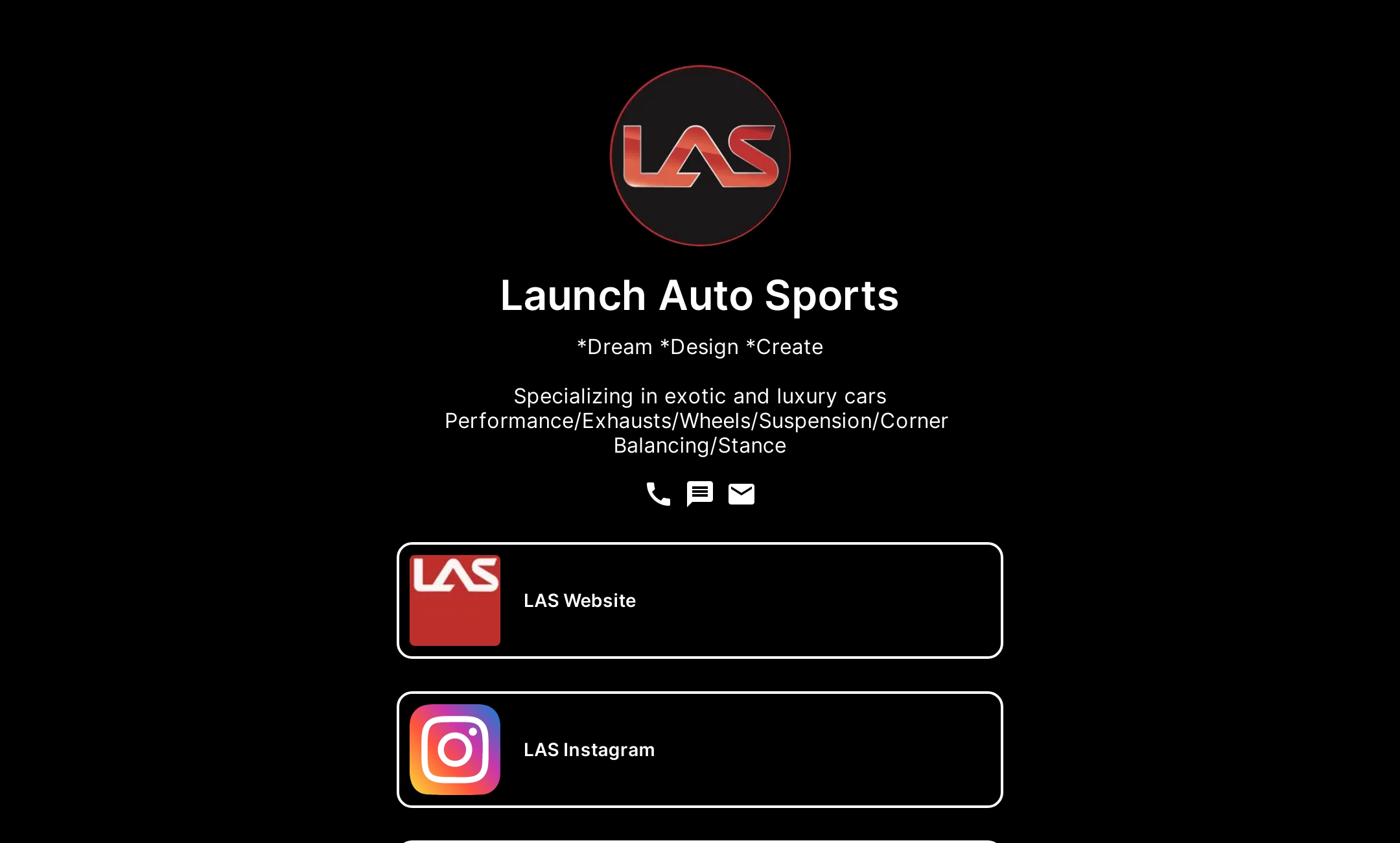 Launch Auto Sports' Flowpage