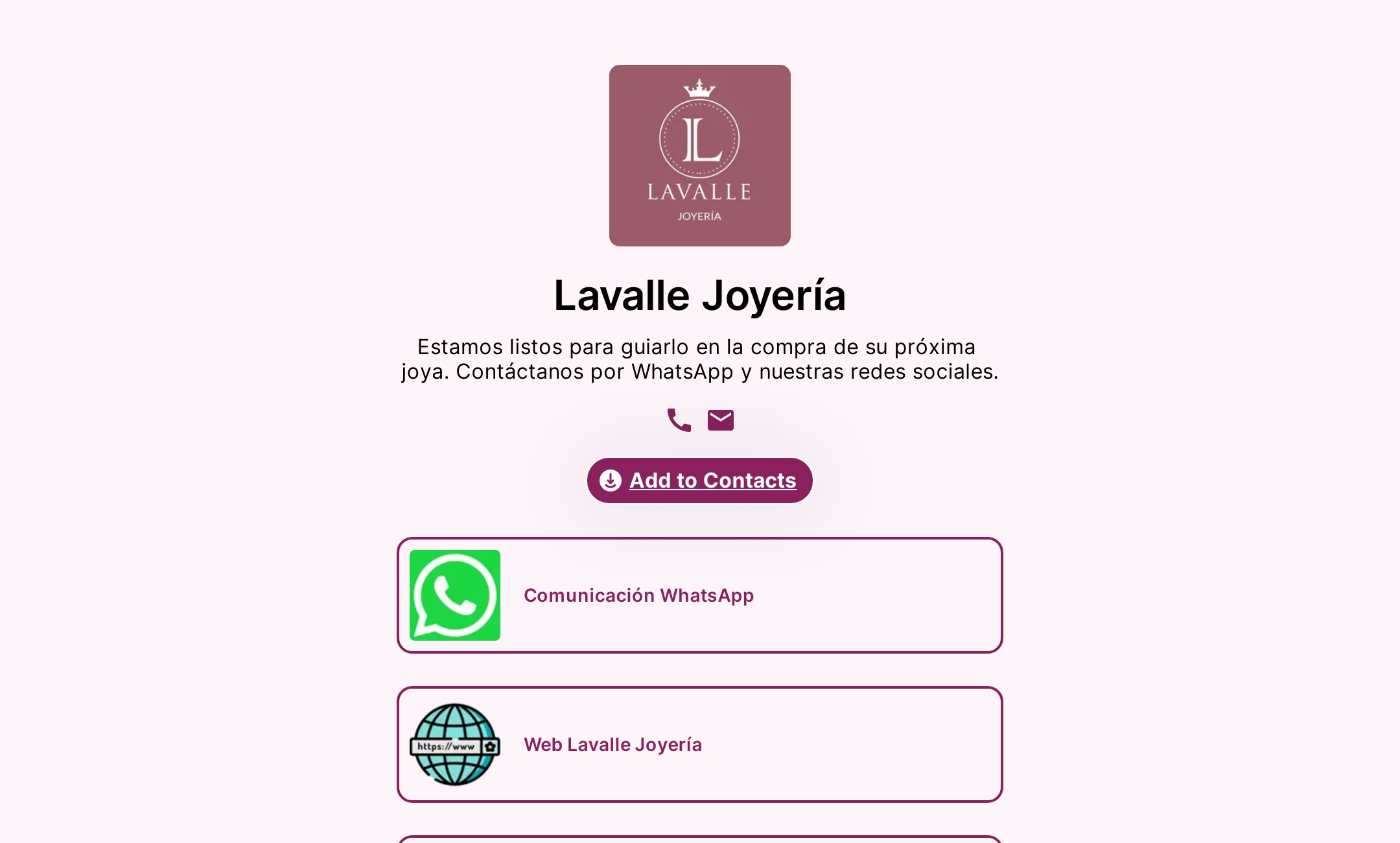 Lavalle Joyería's Flowpage