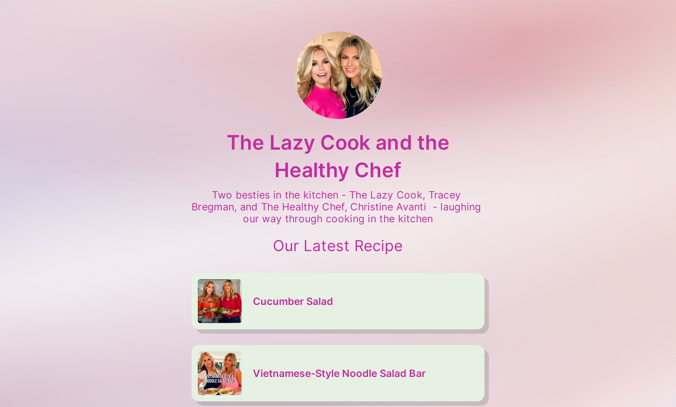 The Lazy Cook and the Healthy Chef's Flowpage