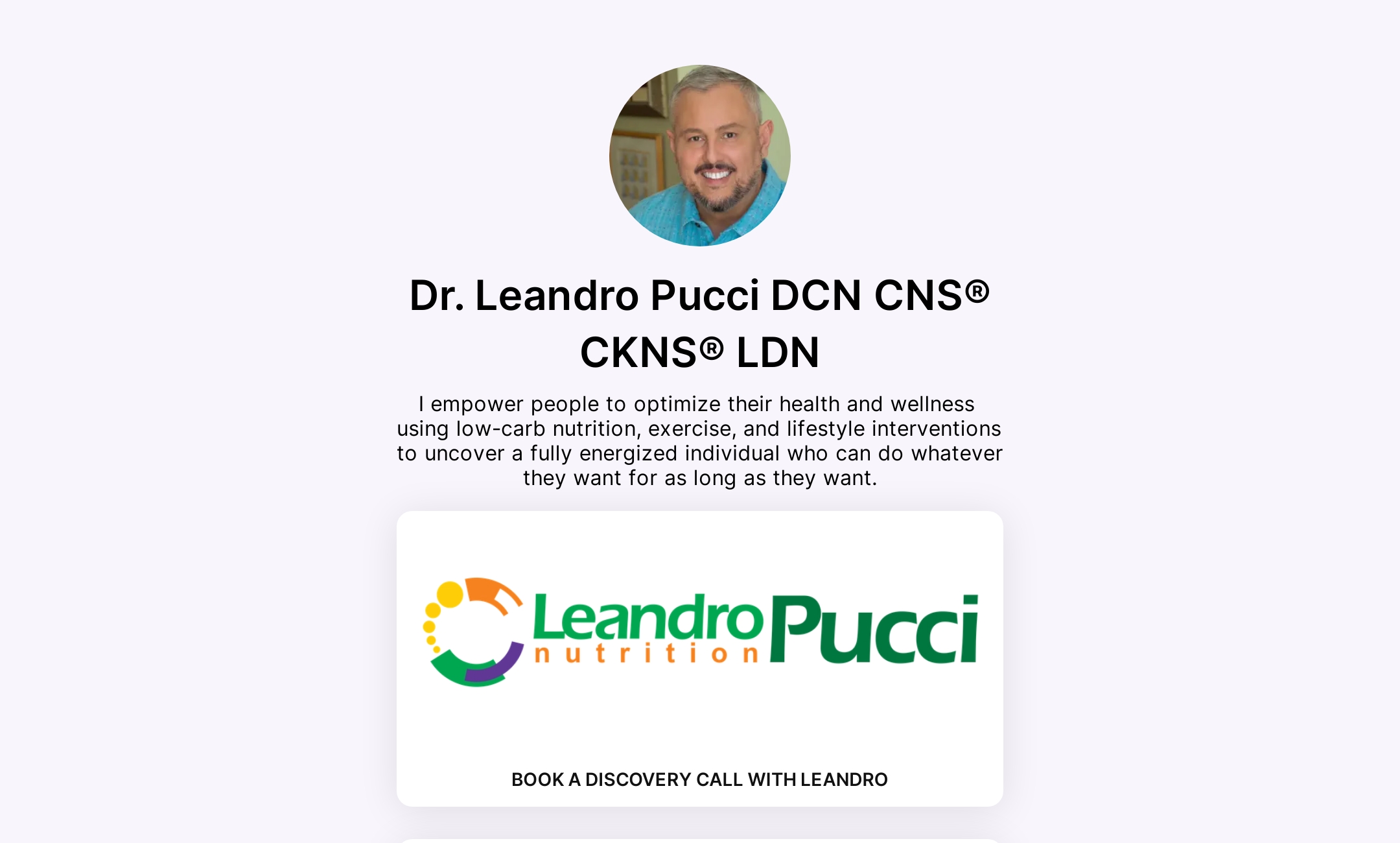 Dr. Leandro Pucci DCN CNS® CKNS® LDN's Flowpage