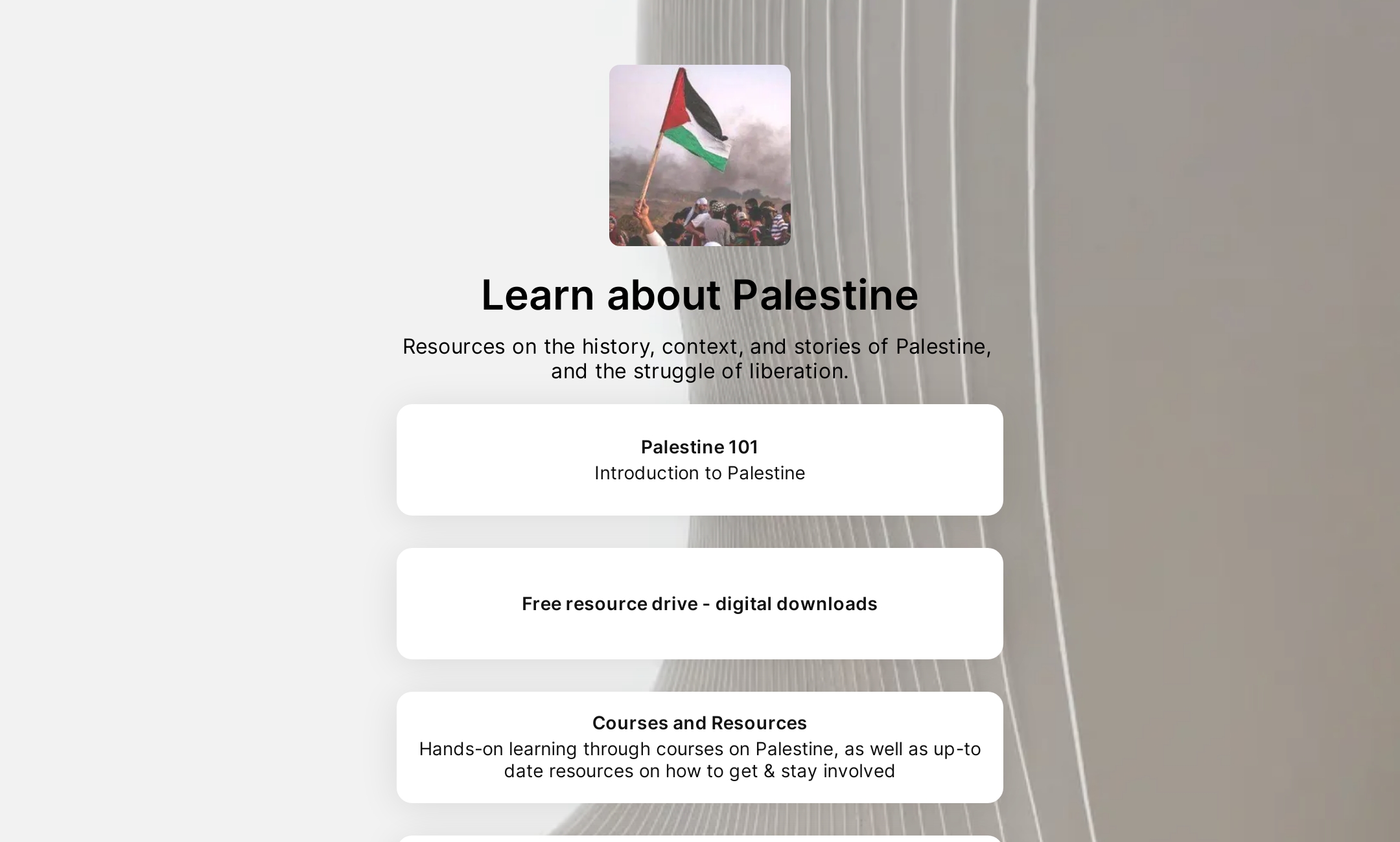Learn about Palestine's Flowpage