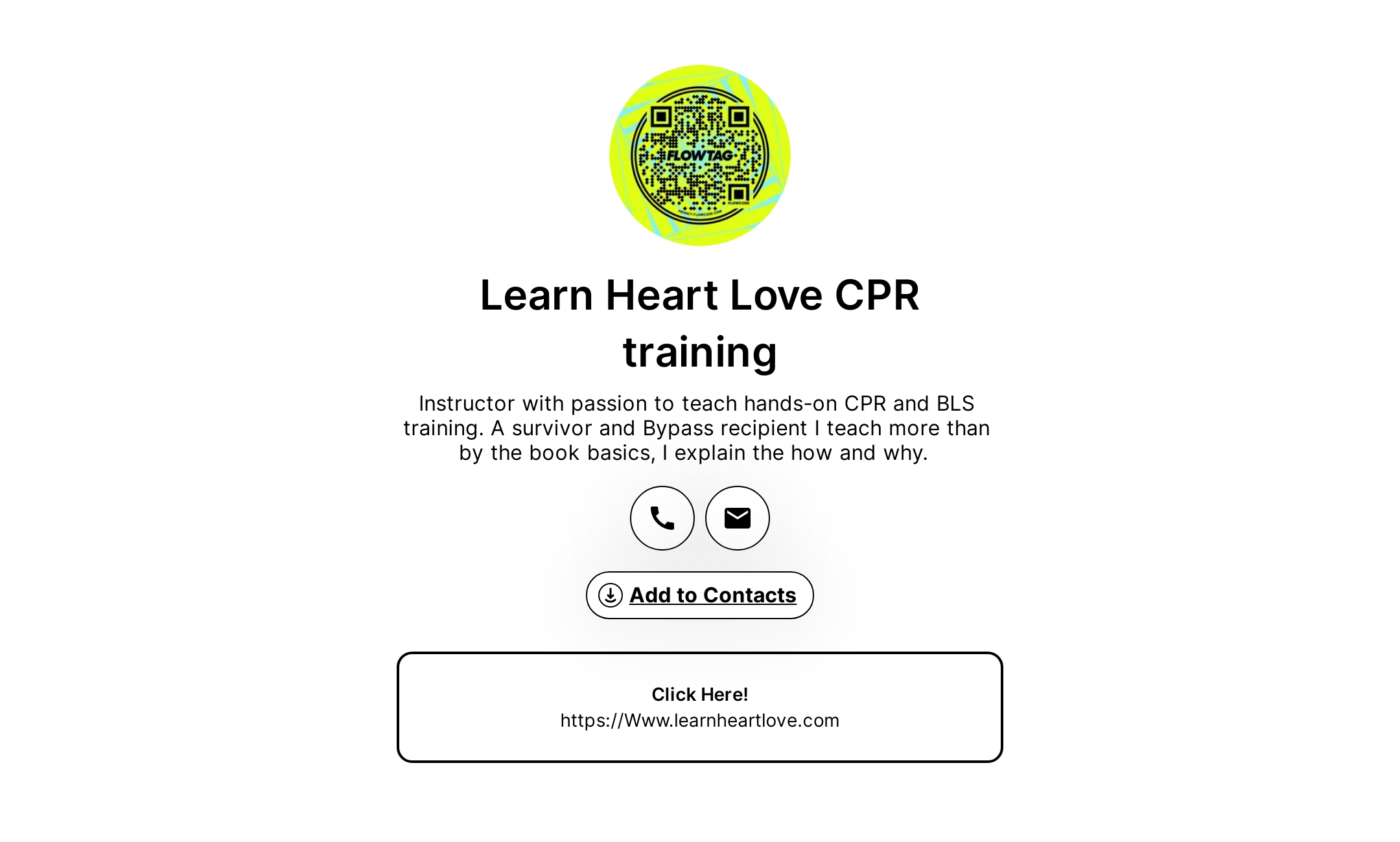 Learn Heart Love CPR training 's Flowpage