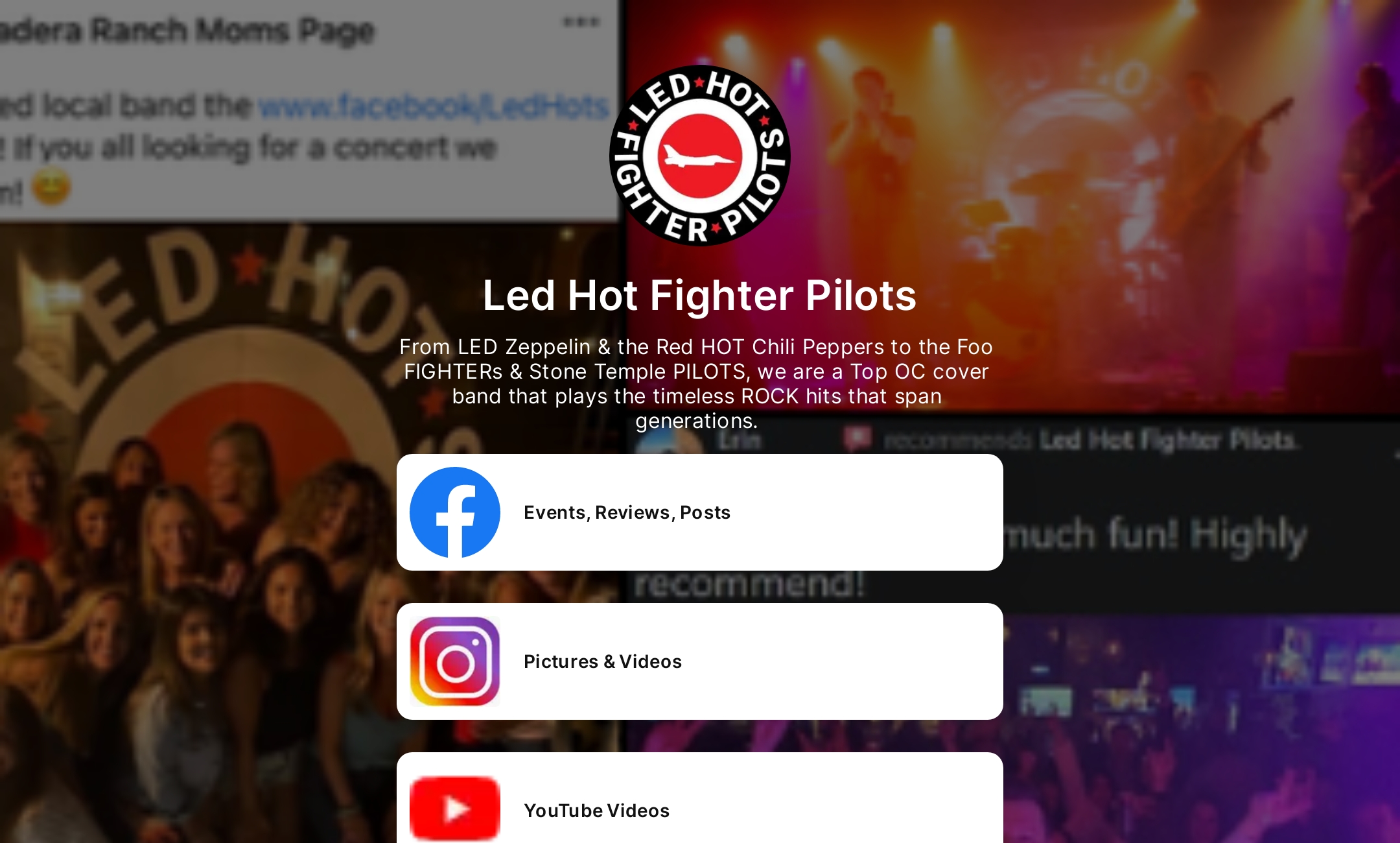 Top Orange County Rock Cover Band